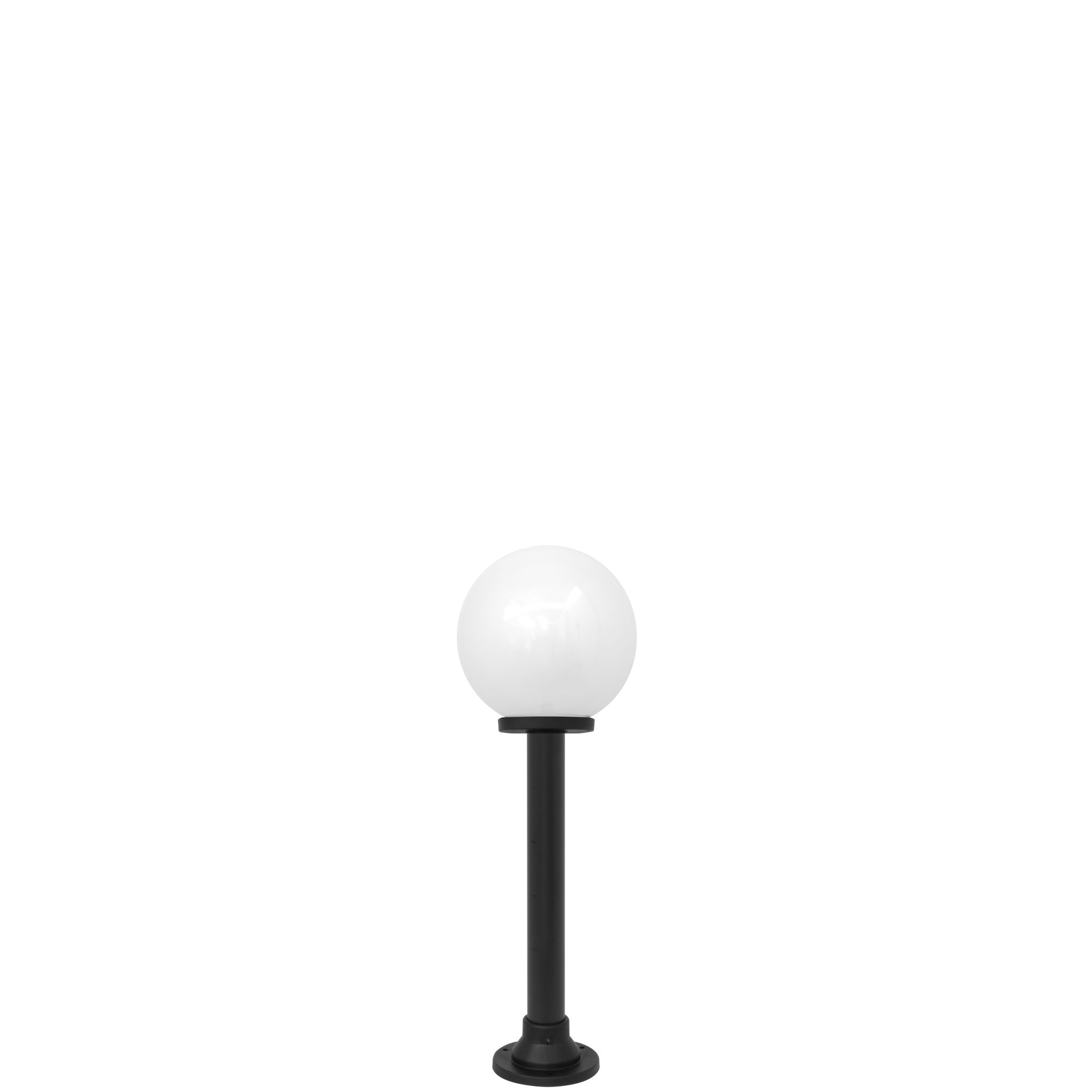 Globe Post Single Kit 250mm Opal 800mm | Mr Resistor Lighting