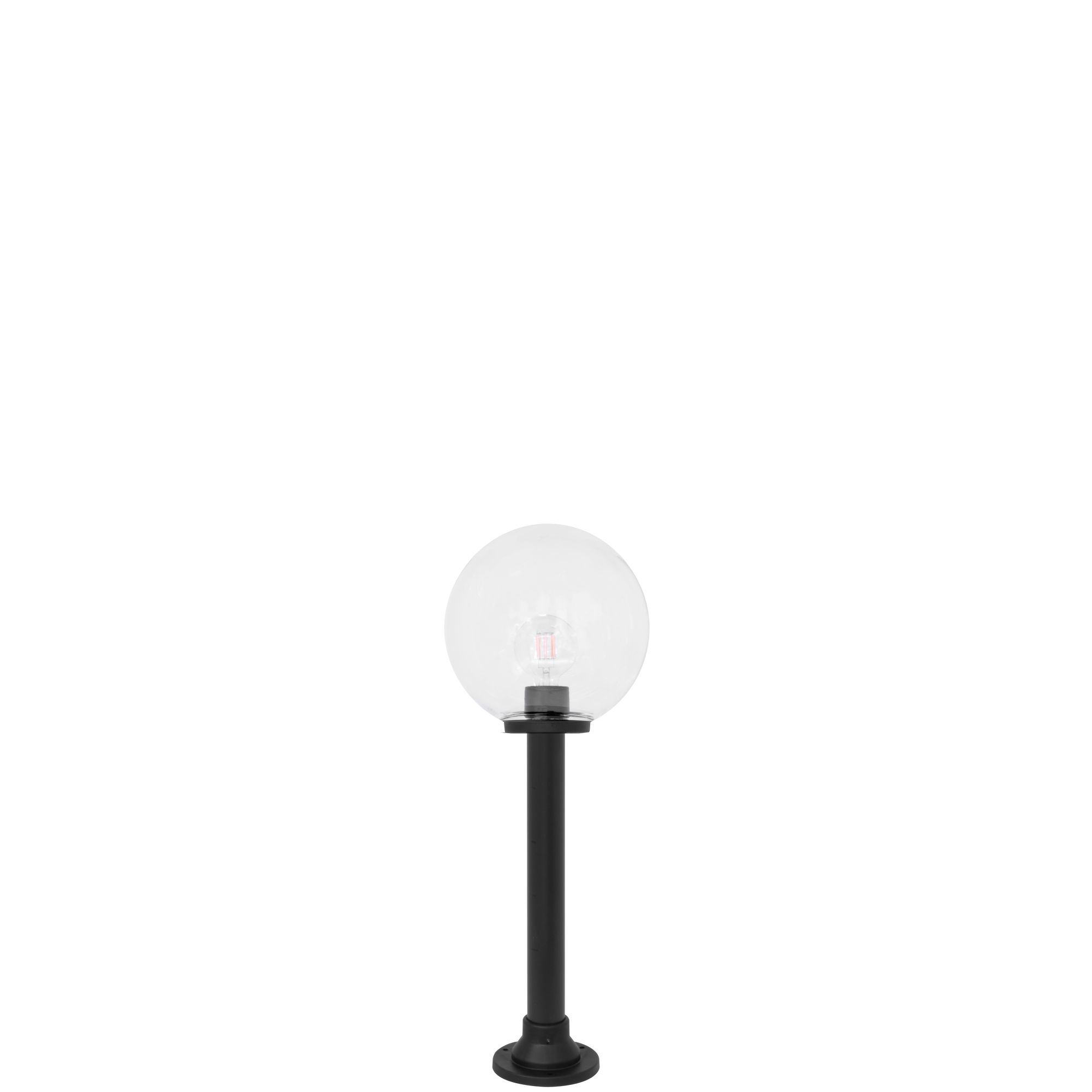 Globe Post Single Kit 300mm Clear 800mm | Mr Resistor Lighting
