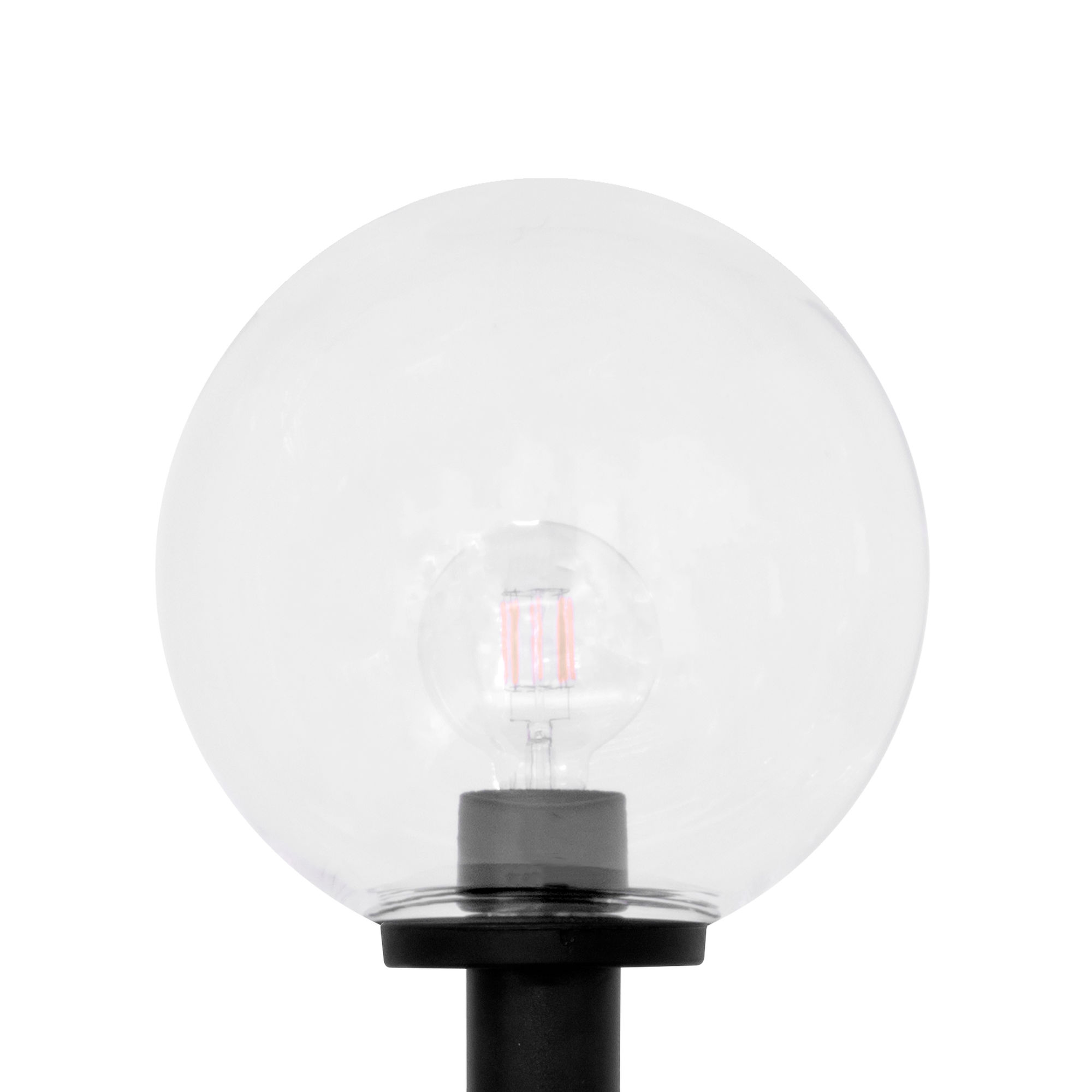 Globe Post Single Kit 300mm Clear 800mm | Mr Resistor Lighting