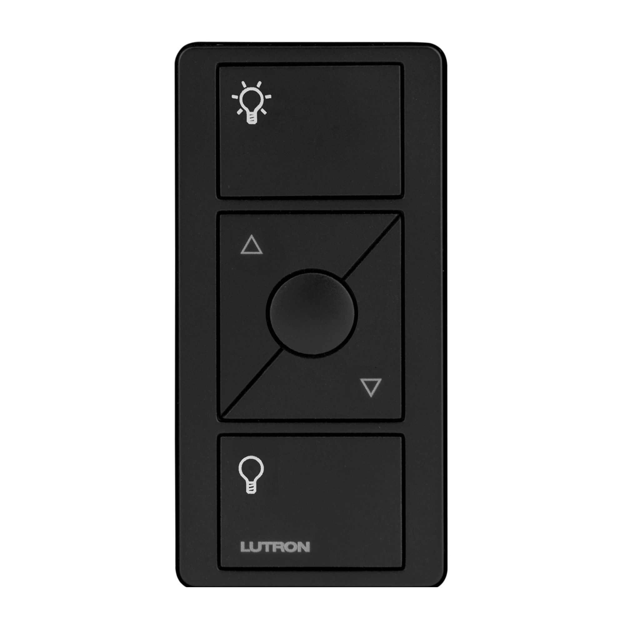 Lutron Pico Wireless 3 Button Raise/Lower and Light Icons Black | Mr ...