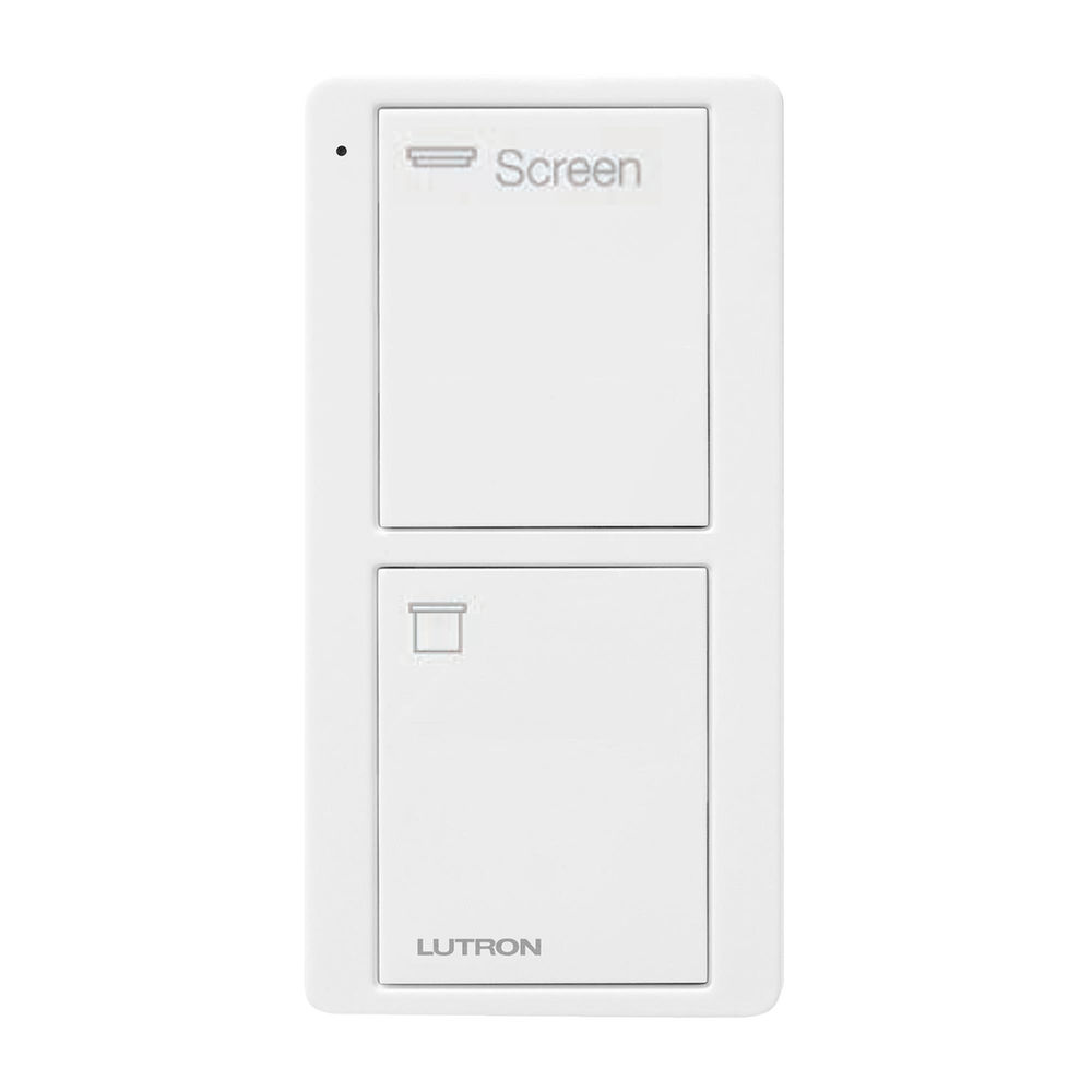 Lutron Pico Wireless 2 Button Video Screen Control White | Mr Resistor ...