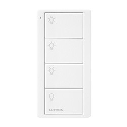 Lutron Pico Wireless 3 Button Raise/Lower and Light Icons White | Mr Resistor Lighting