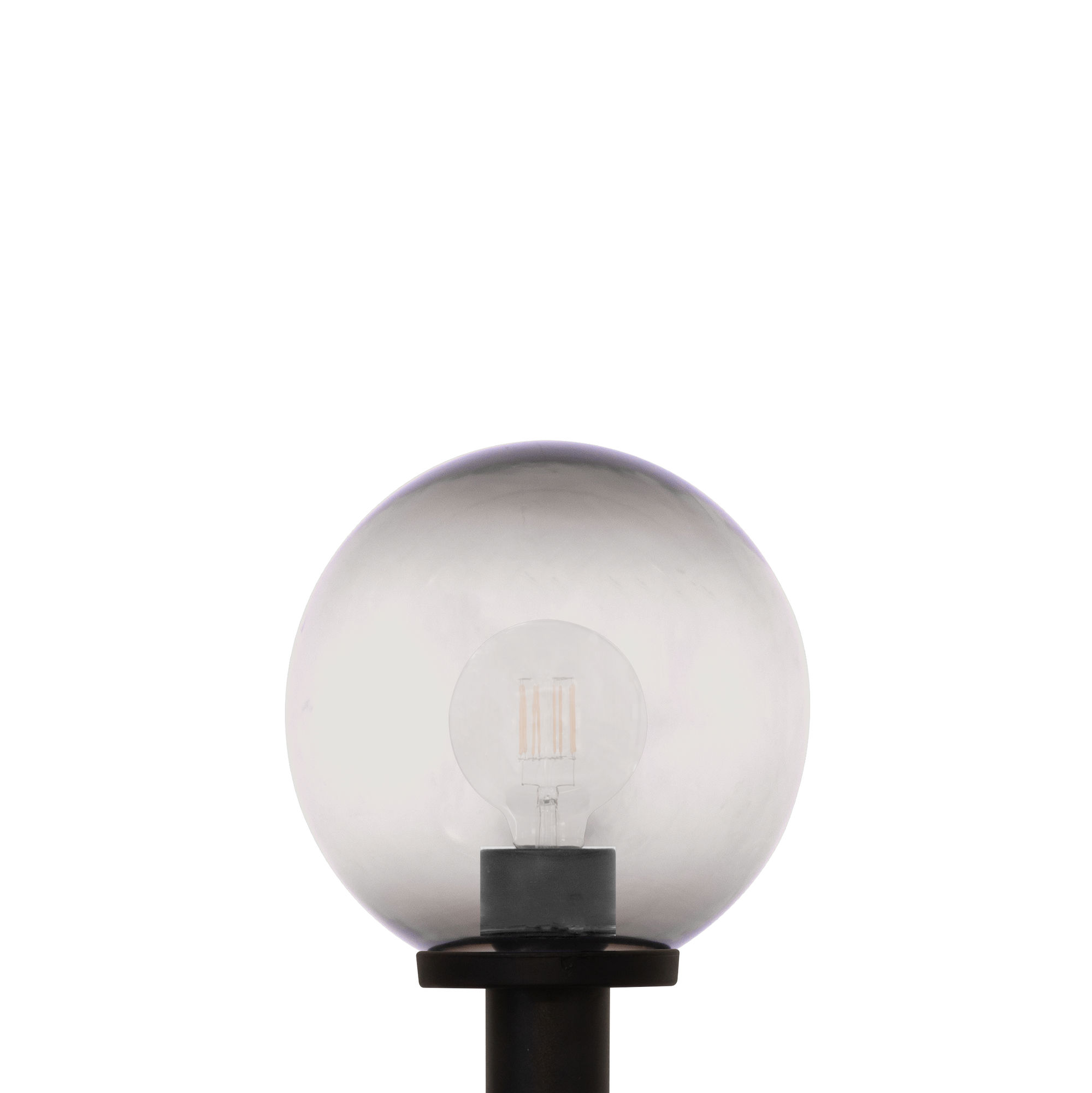 Globe Post Single Kit 250mm Smoked 2000mm | Mr Resistor Lighting