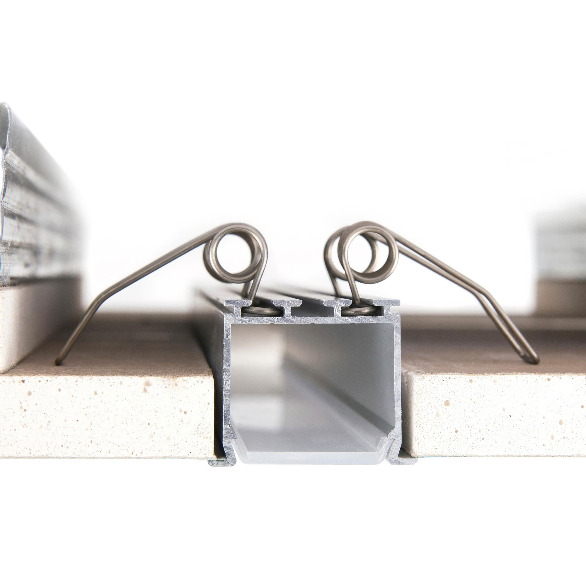 Lokom Recessed Extrusion Profile Aluminium 3000mm | Mr Resistor Lighting