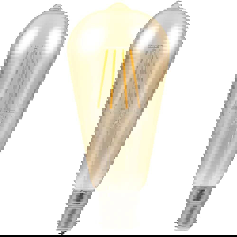 LED Cage Filament Antique 64mm 638lm 2200K Dimmable Light Bulb BC 7.5W ...