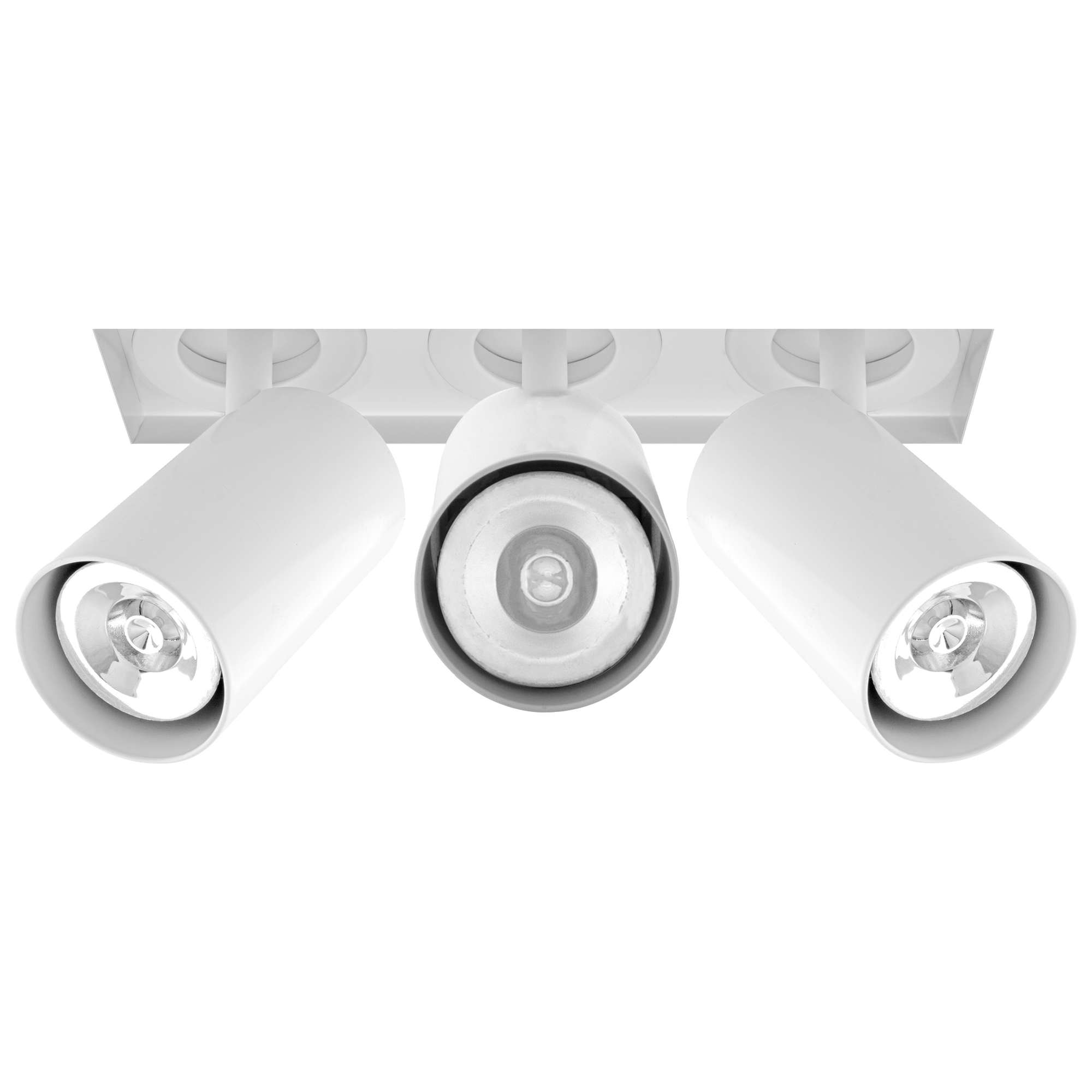 Trimless Square Triple Tube Spotlight 3 x 50W RAL 9010 White | Mr ...