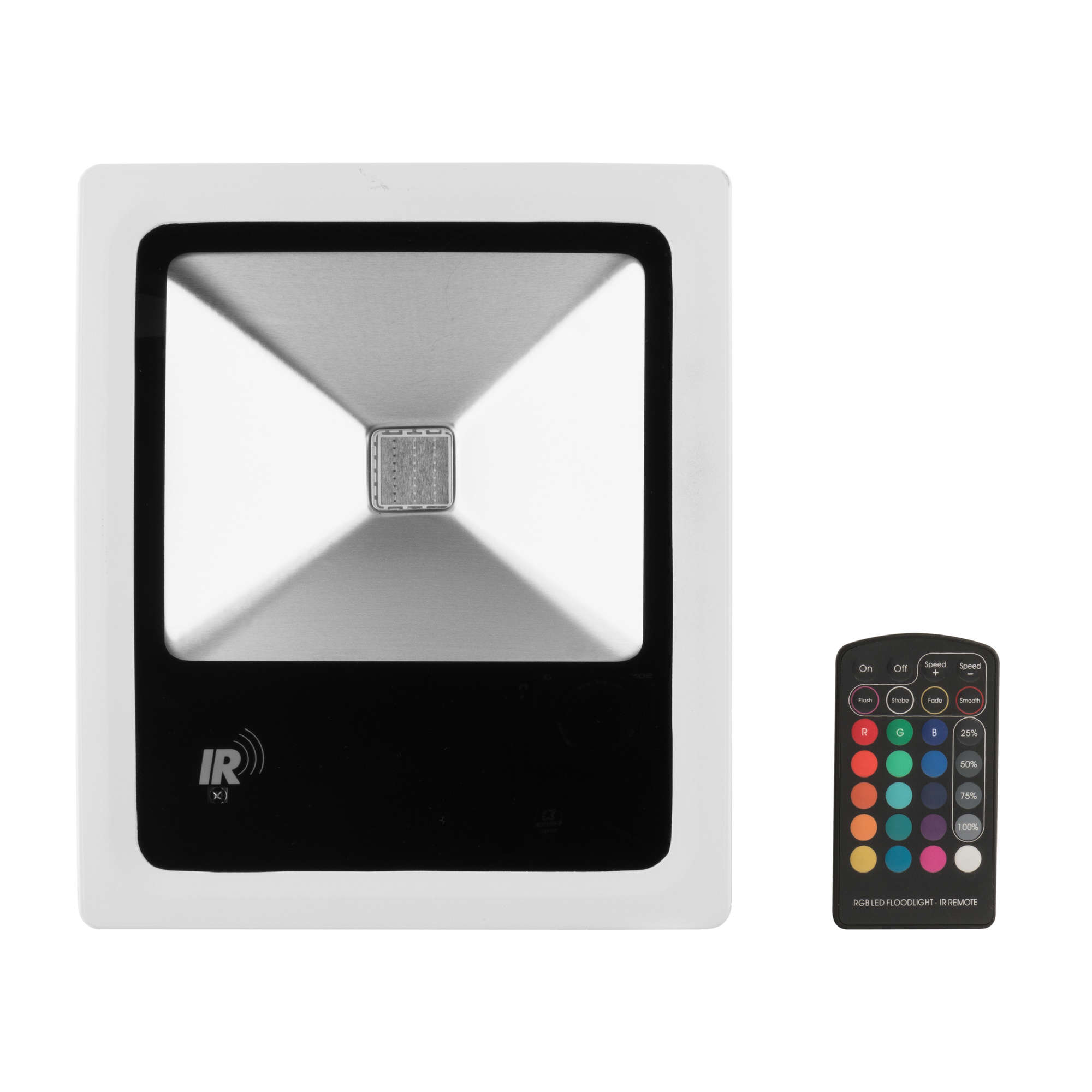 LED White IR Floodlight 240V 30W (=300W) RGB | Mr Resistor Lighting