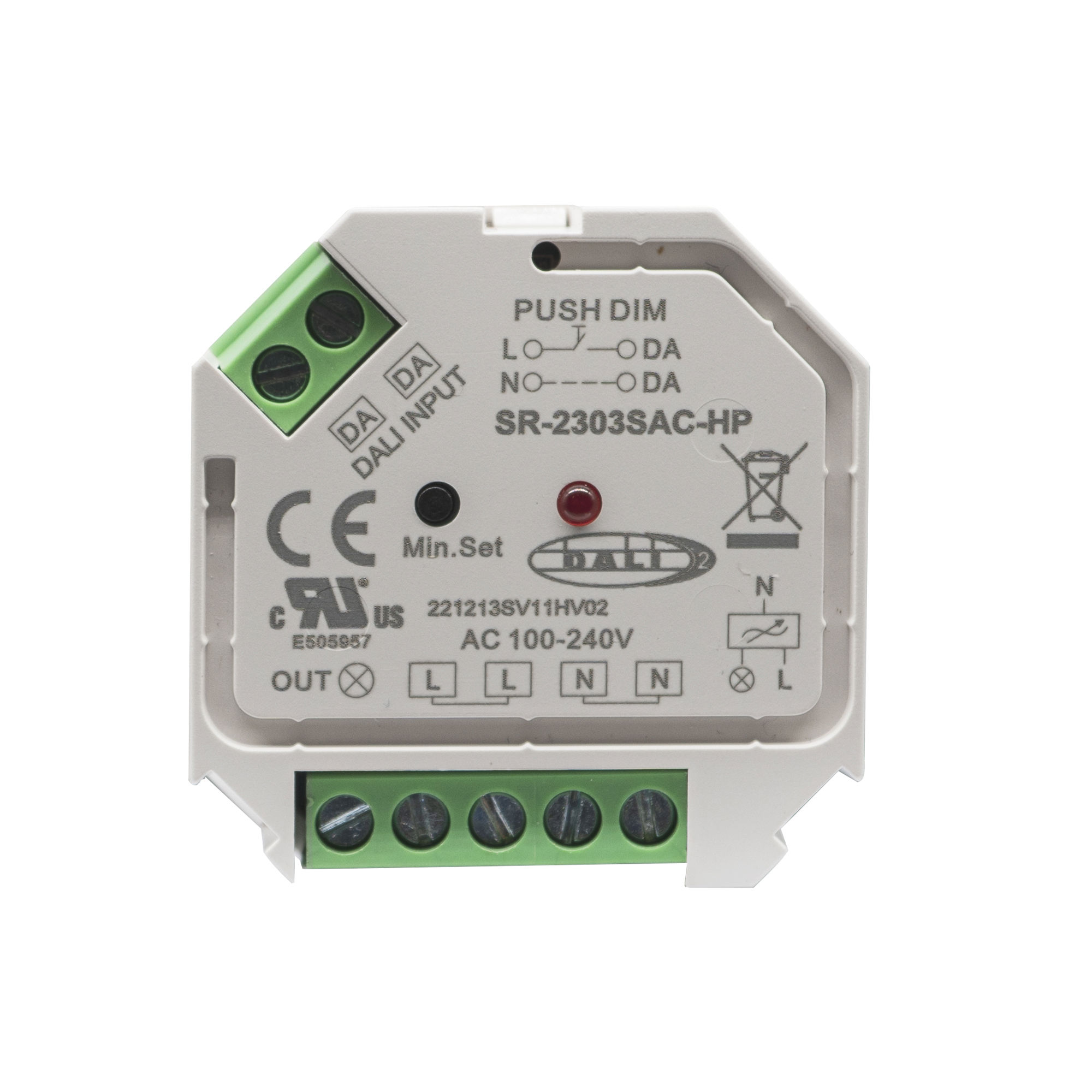 DALI-2 DT6 + Push AC Phase Cut Dimmer 200W | Mr Resistor Lighting