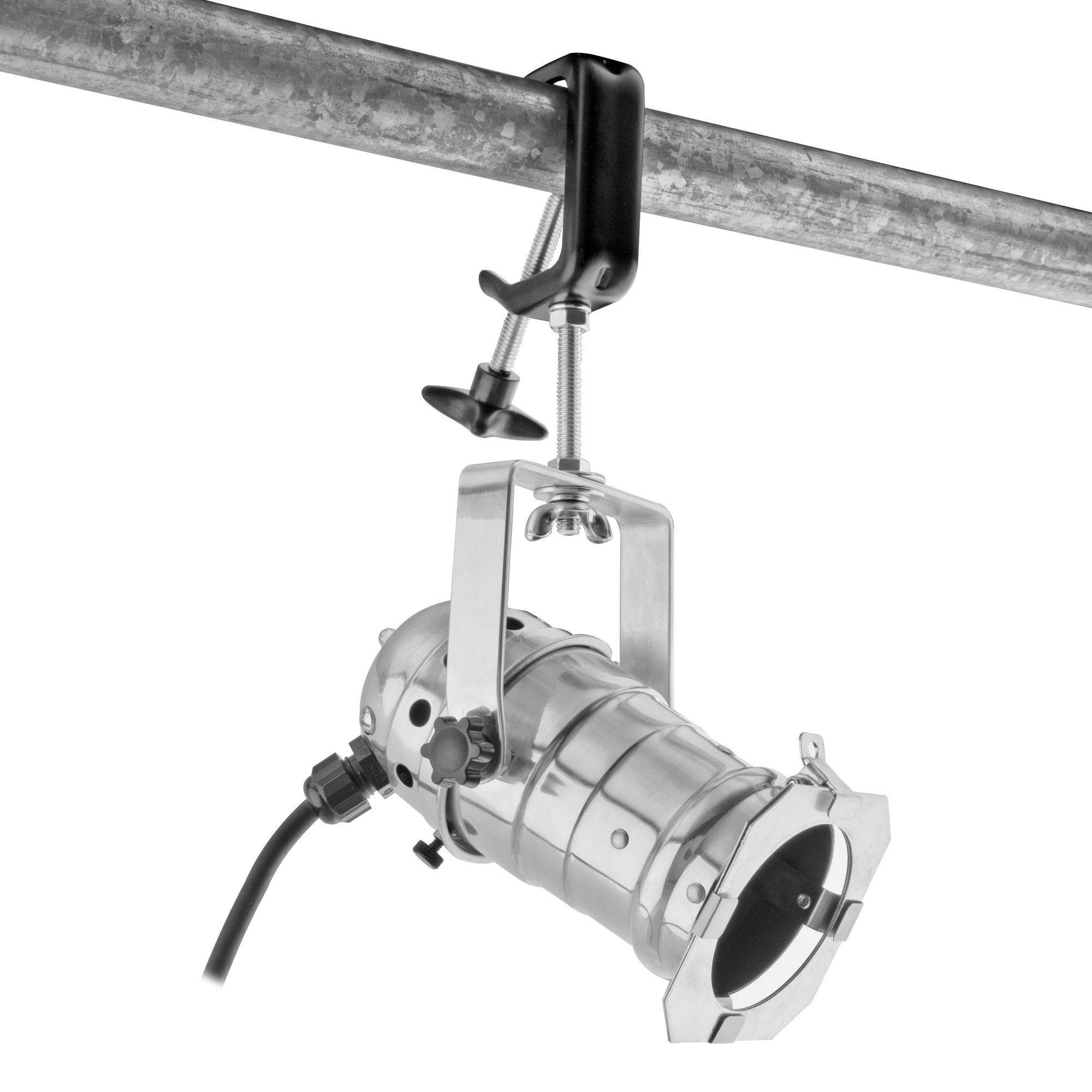 PAR20 Theatre Lights 240V and Clamp Kit 50W Chrome | Mr Resistor Lighting