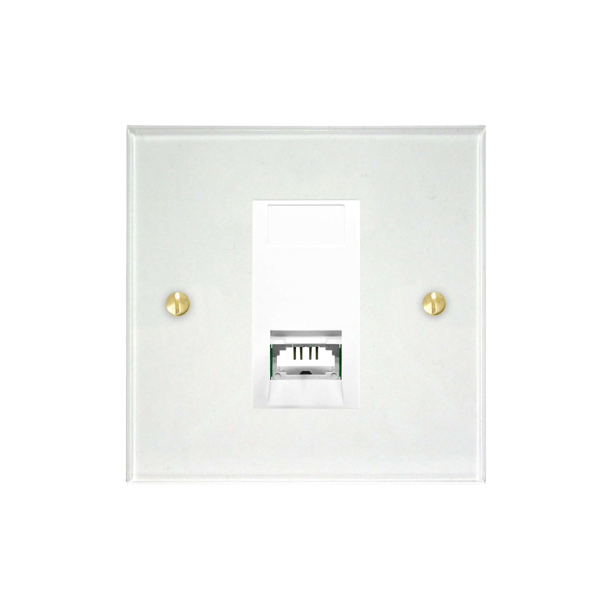 Prism Communications Socket 1 gang telephone jackline slave Clear ...