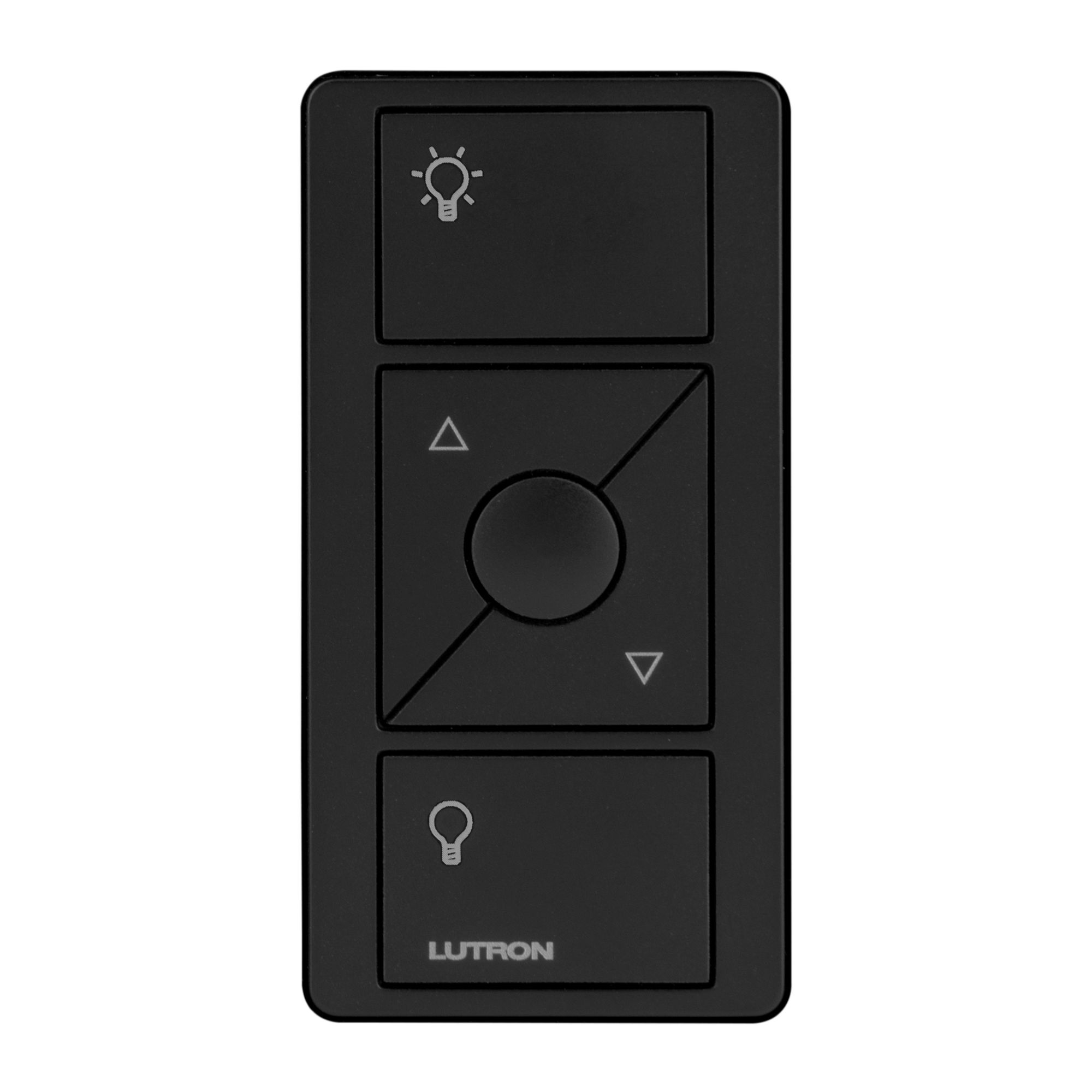 Lutron Pico Wireless 3 Button Raise/Lower and Light Icons Black | Mr Resistor Lighting