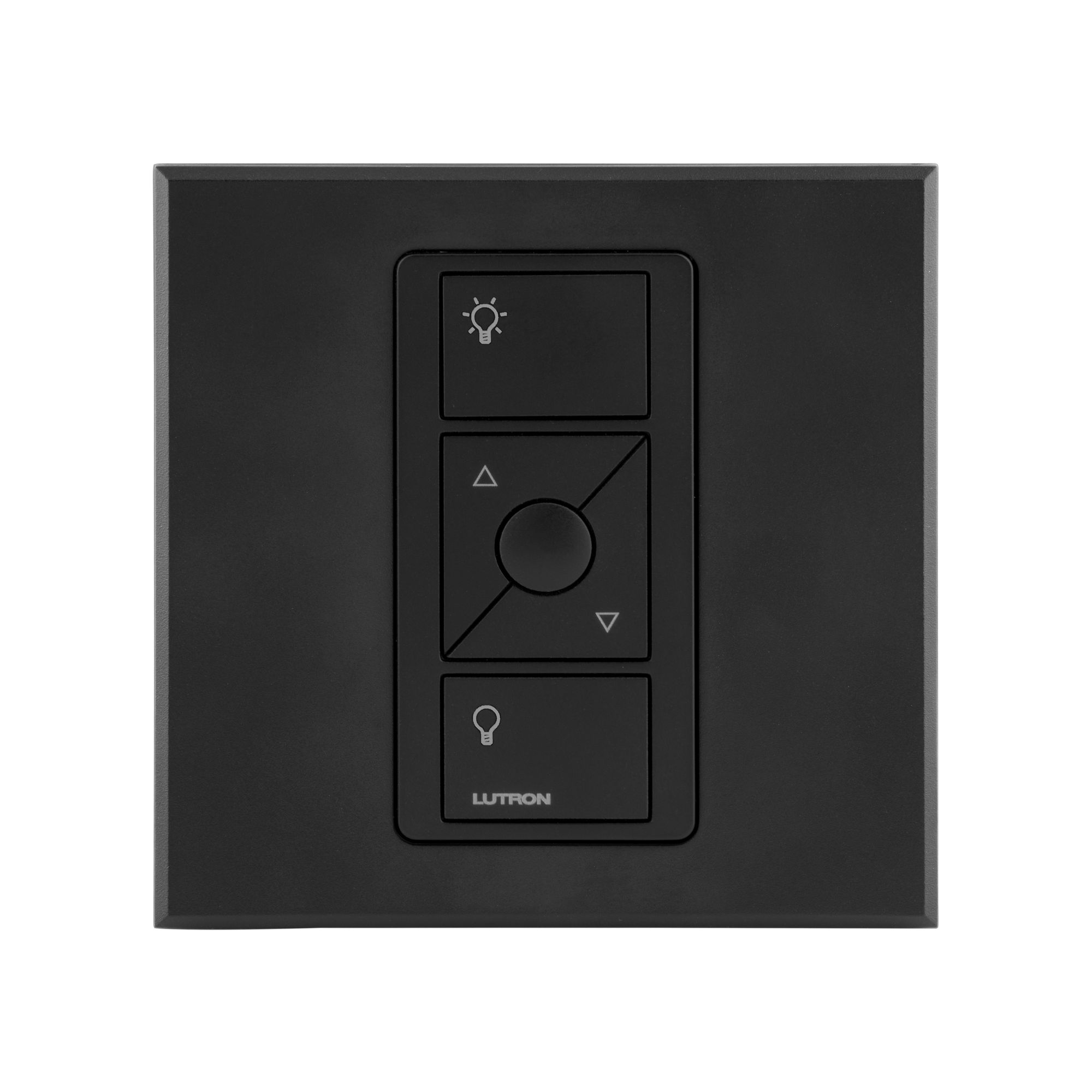Lutron Pico Wireless 3 Button Raise/Lower and Light Icons Black | Mr Resistor Lighting