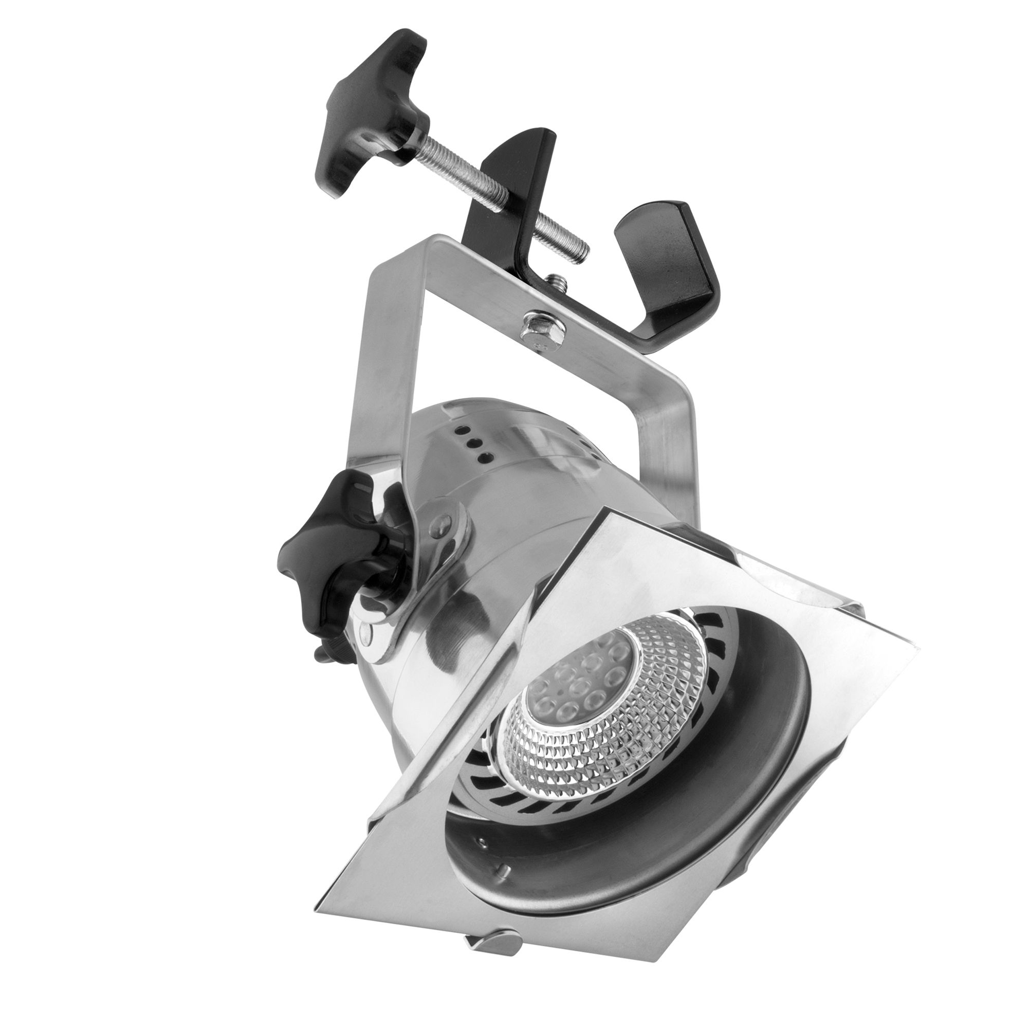 PAR38 Theatre Lights 240V and Clamp Kit 120W Chrome | Mr Resistor Lighting