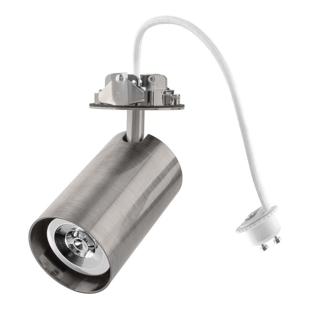 Tube Spotlight GU10 Trimless Downlight Adaptor 50W Satin Nickel | Mr ...
