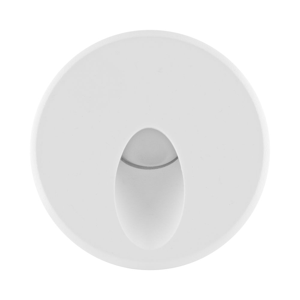 Quara 65 Round 630mA Low Level Wall Light White 3000K Warm White | Mr ...