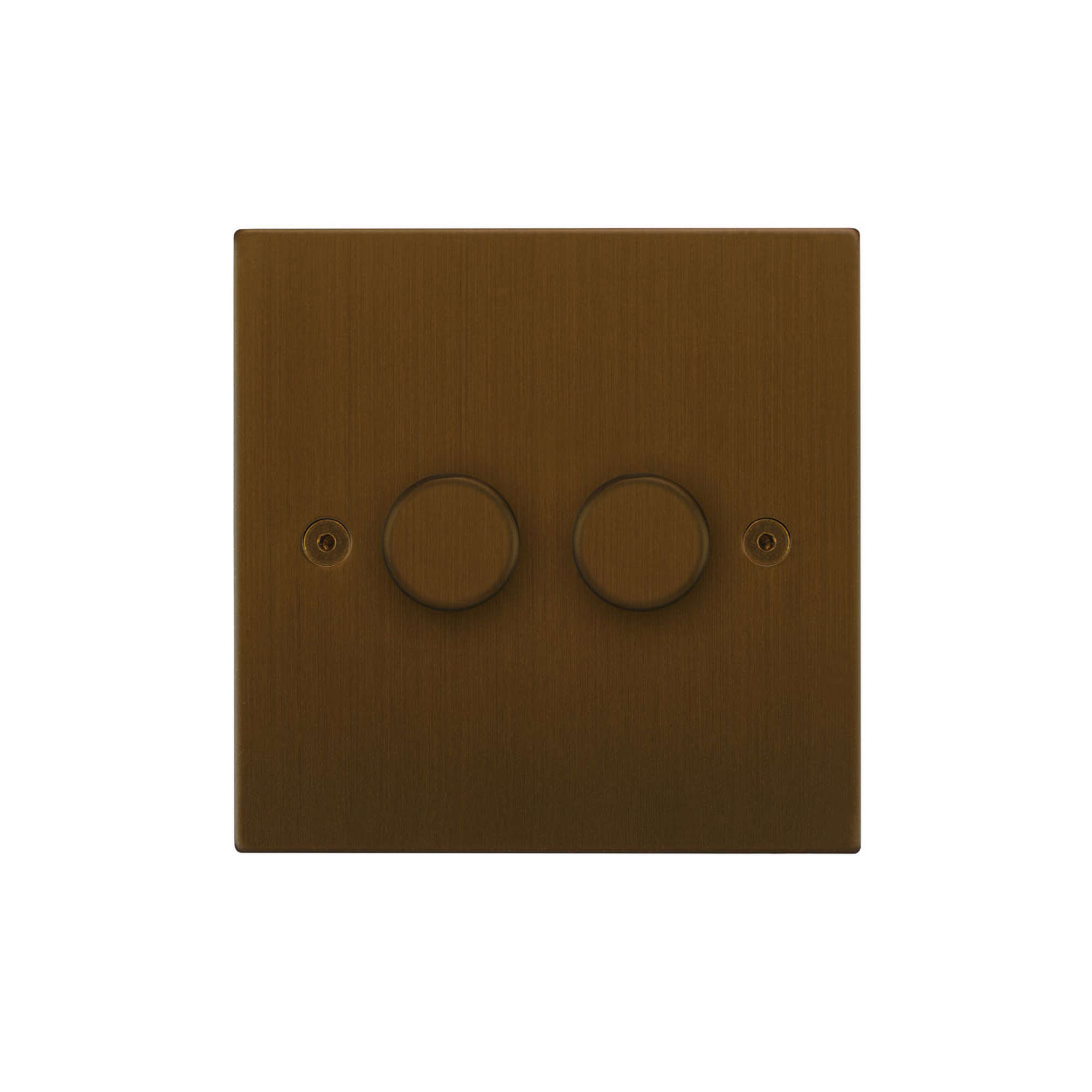 Horizon Square Dimmer Switch V-PRO Trailing Edge LED 120W 2 gang, 2 way ...