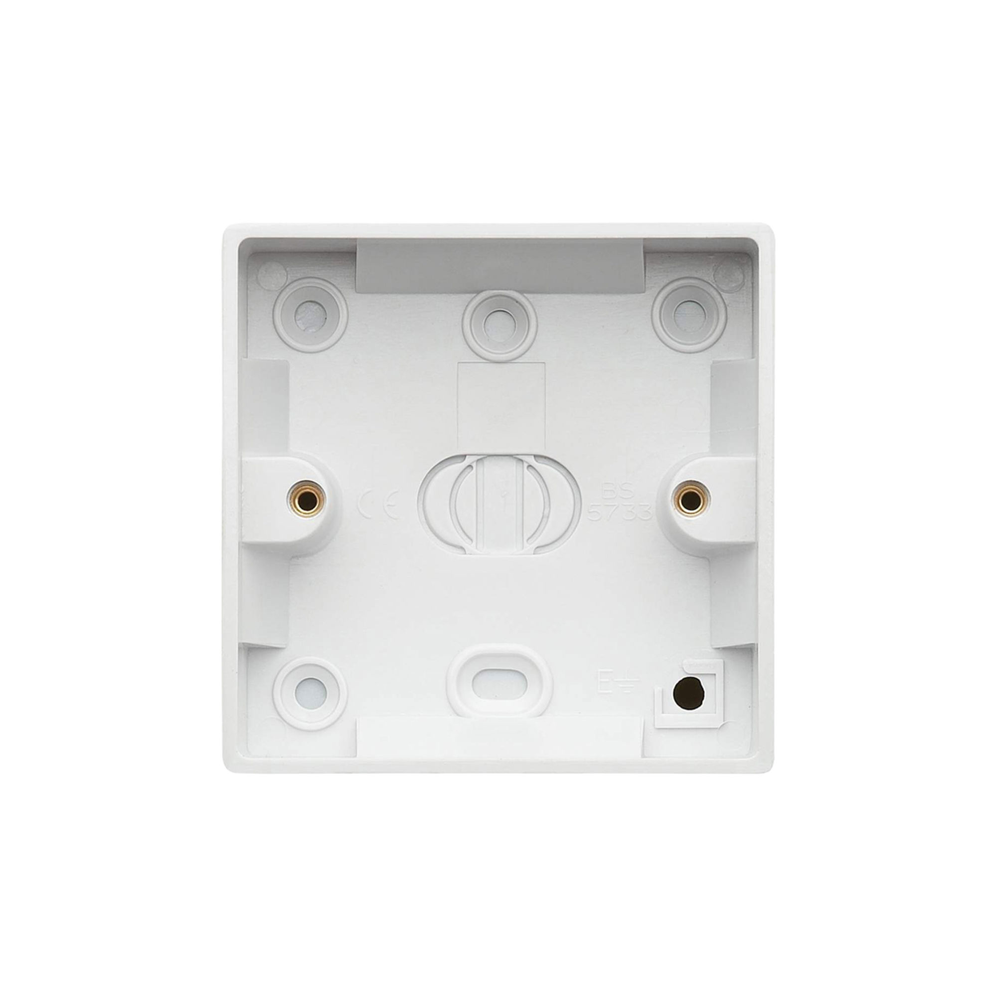 MK Logic Plus Single Plate Back Box Plastic 40mm | Mr Resistor Lighting