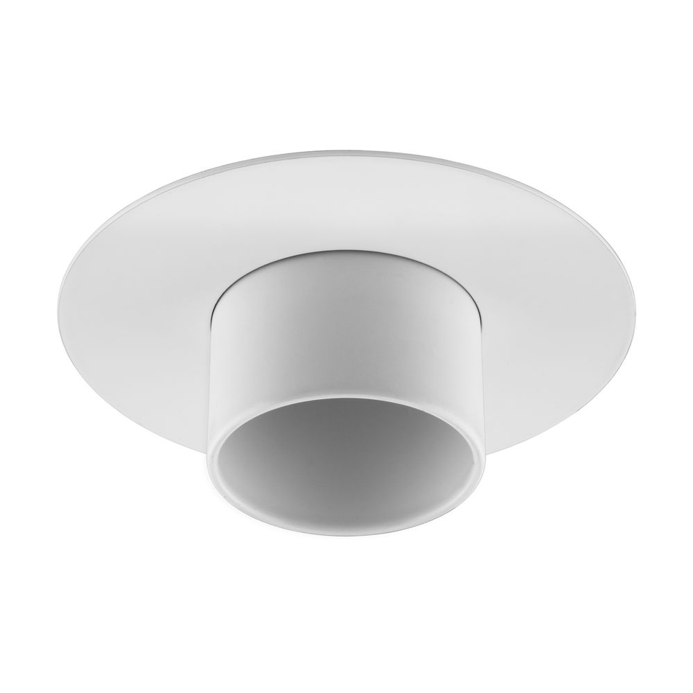 Invisible Round Fixed Snoot Fire-Rated Downlight GU10 240V 50W RAL 9010 ...