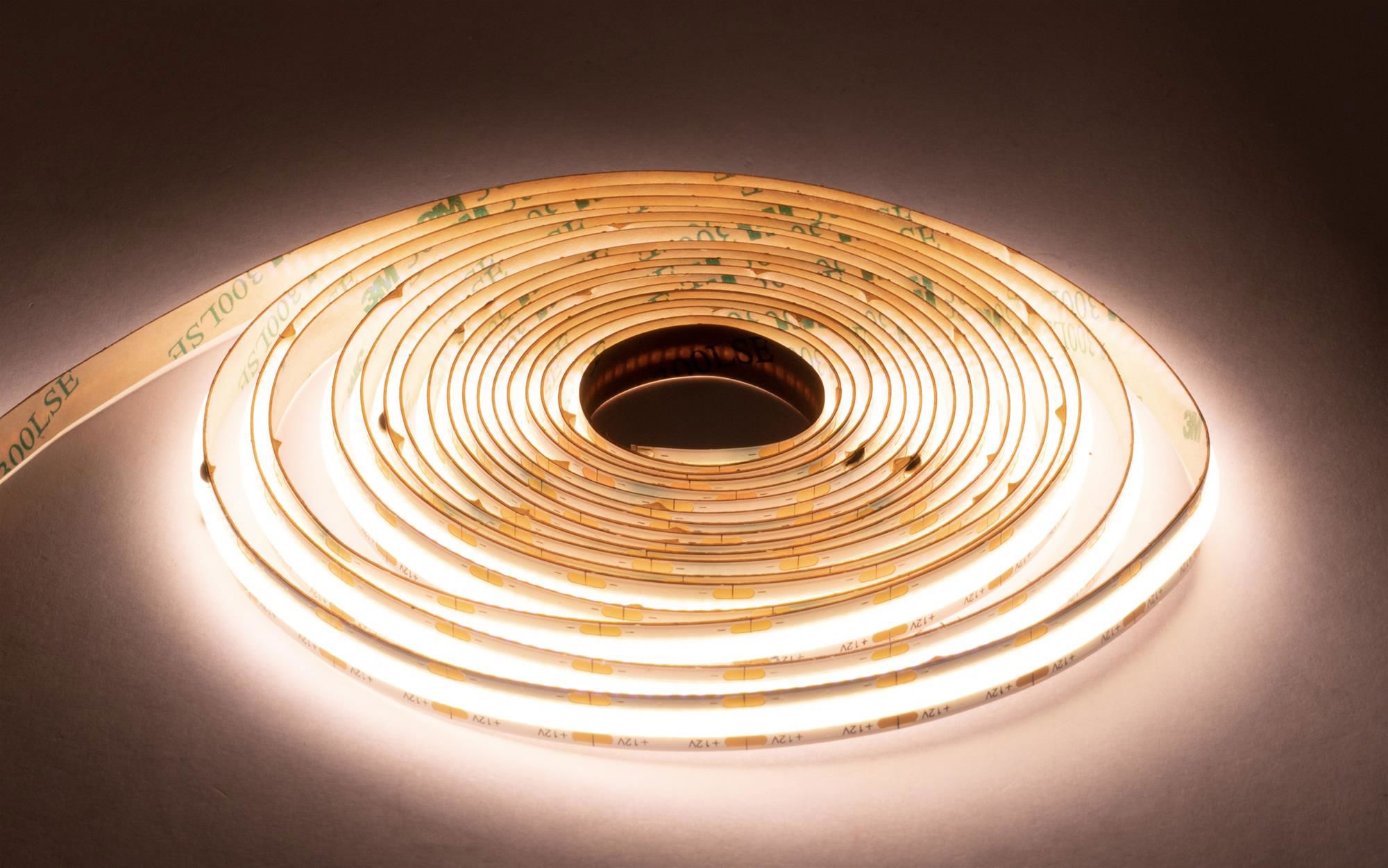 LED Tape True Seamless COB 5M 24V 50W Warm White 3000K | Mr Resistor ...