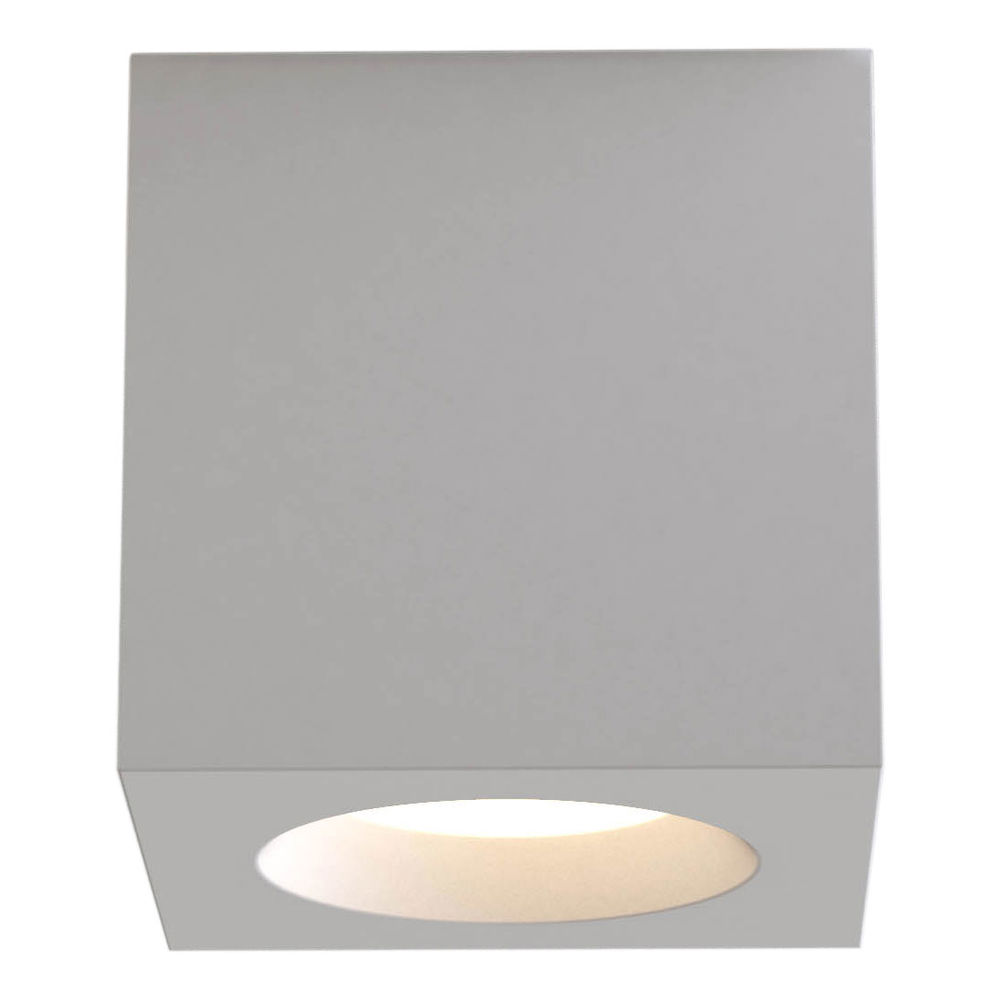 Kos Square II Surface Mounted Downlight GU10 240V 6W Matt White | Mr ...