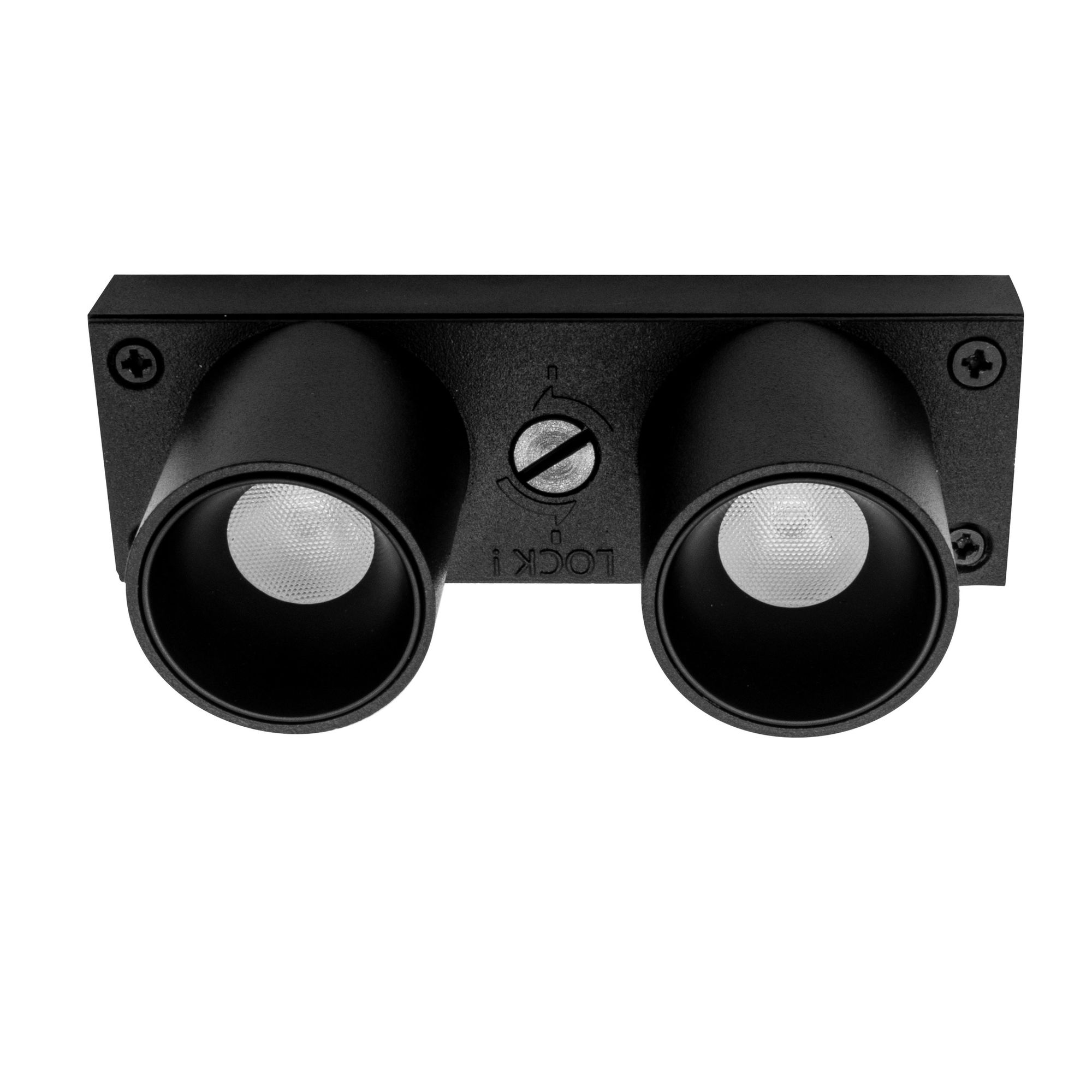 Slim Duet System LED Double Downlight 35° Black 5.3W 3000K Warm White ...