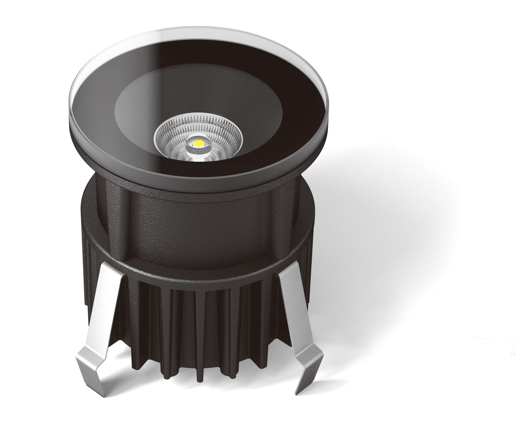 Glass LED Trimless Uplight 6W Black 3000K | Mr Resistor Lighting