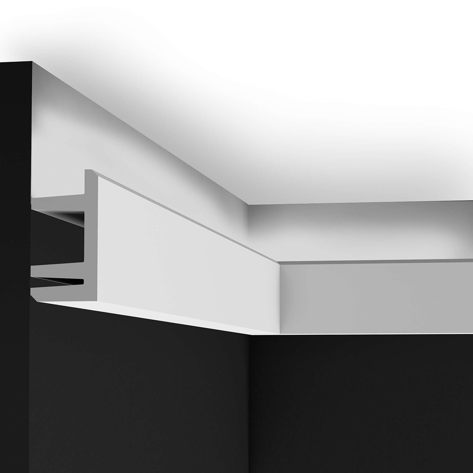 Linear Cornice Coving Moulding Extrusion Profile Plastic 2000mm | Mr ...