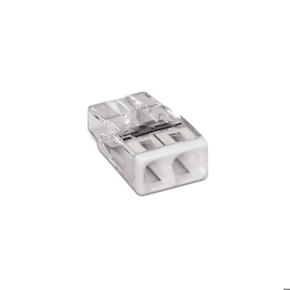 Wago 2 Way Compact Terminal Connector Block Clear 2W | Mr Resistor Lighting