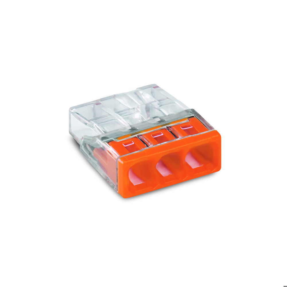 Wago 3 Way Compact Terminal Connector Block Orange 3W | Mr Resistor ...