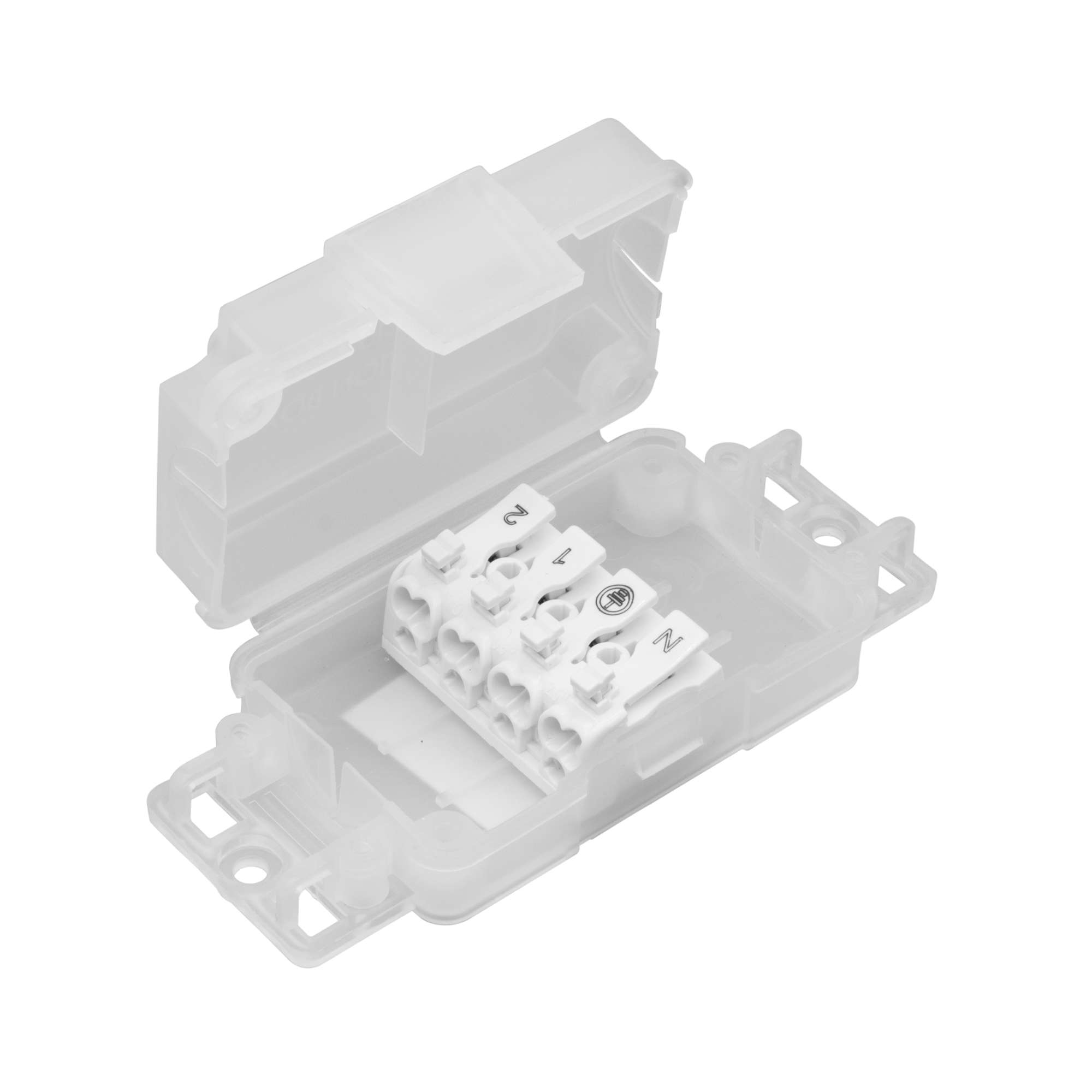 Chocbox In-Line Connector / Junction Box Clear | Mr Resistor Lighting
