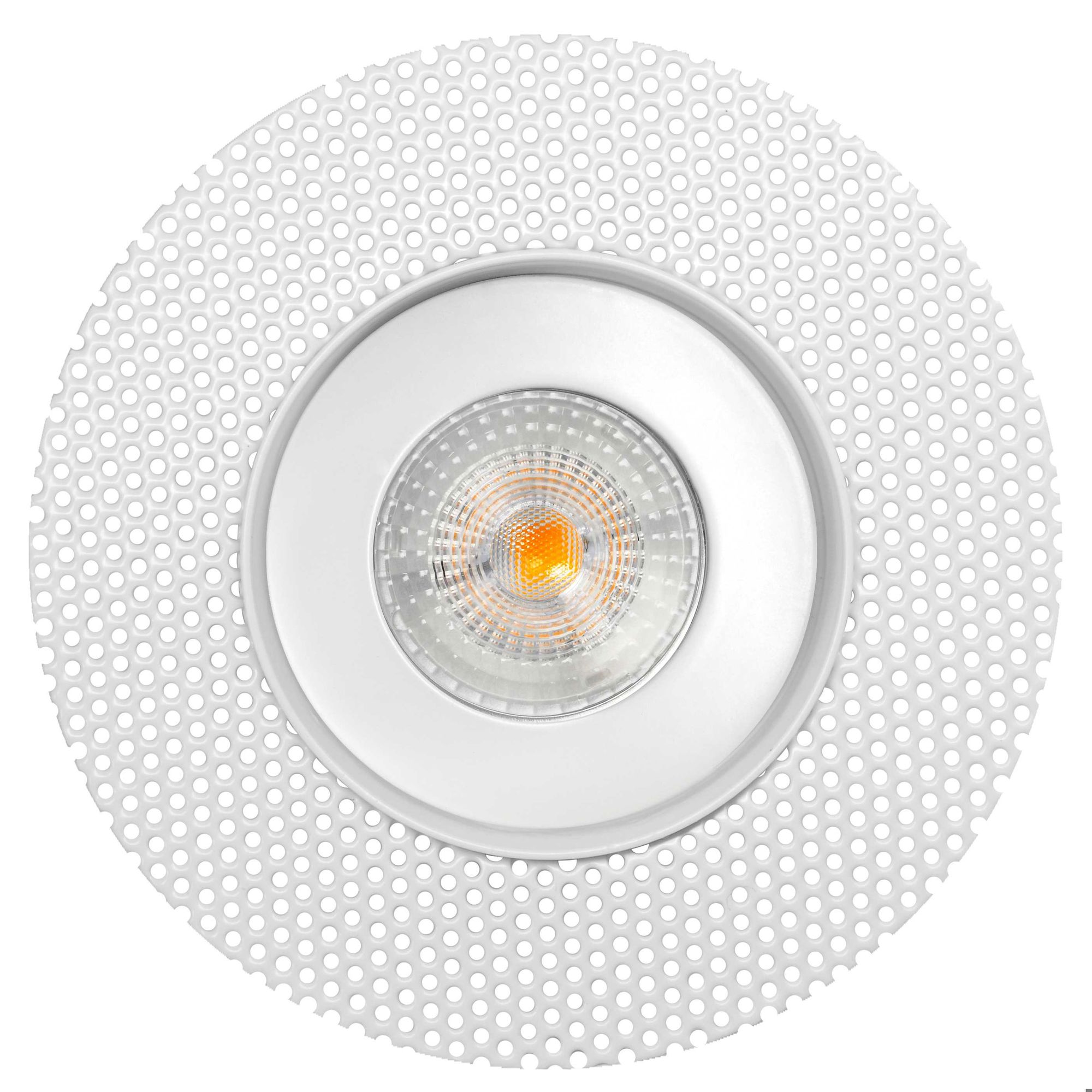 White Trimless Round Adjustable Downlight LED GU10 (3000K) 5W (=50W) 35 ...