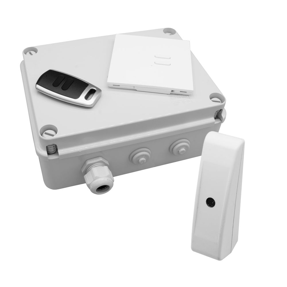 Wise Box 2 Channel kit includes Keyfob, Keypad & Dusk to Dawn 2 Channel ...