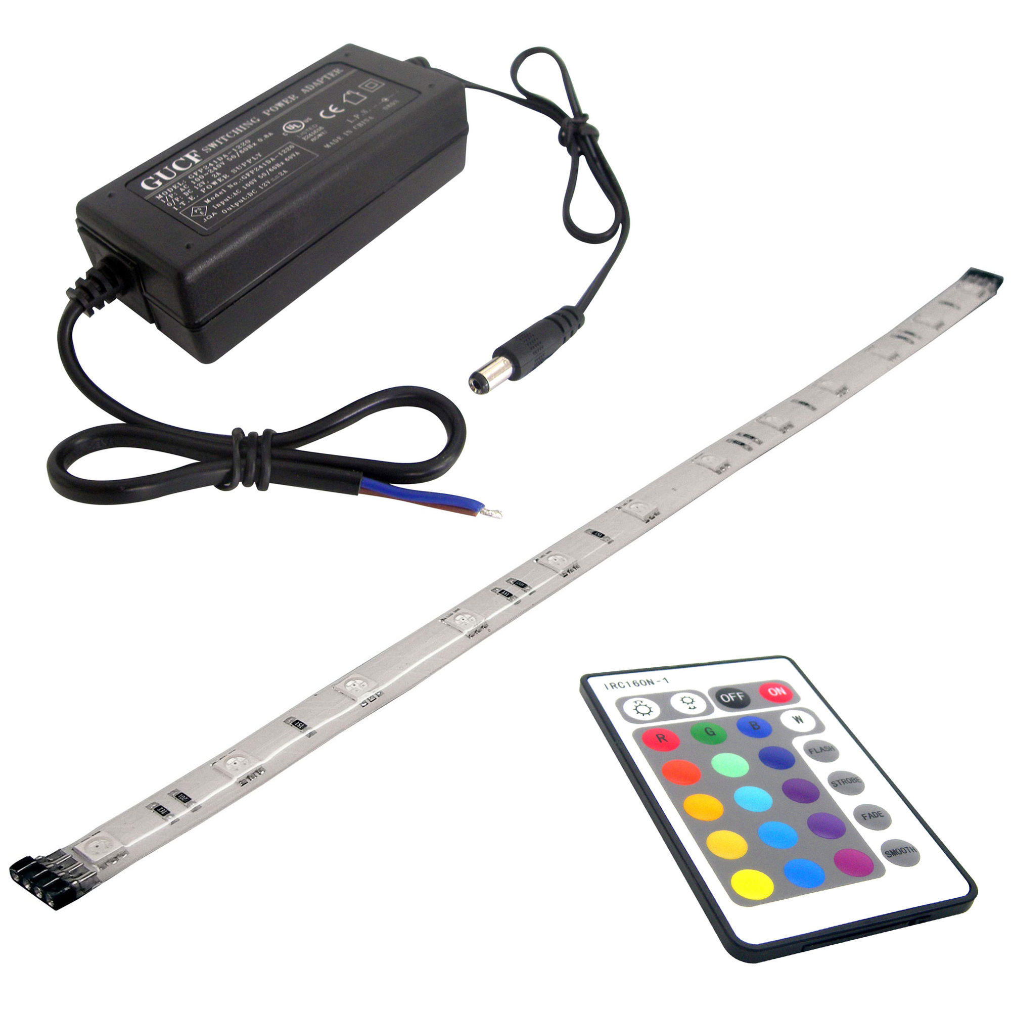 LED Tape 30 RGB 3m (12xSMD 5050 LEDs) 12V Remote Kit 3m 2W | Mr ...