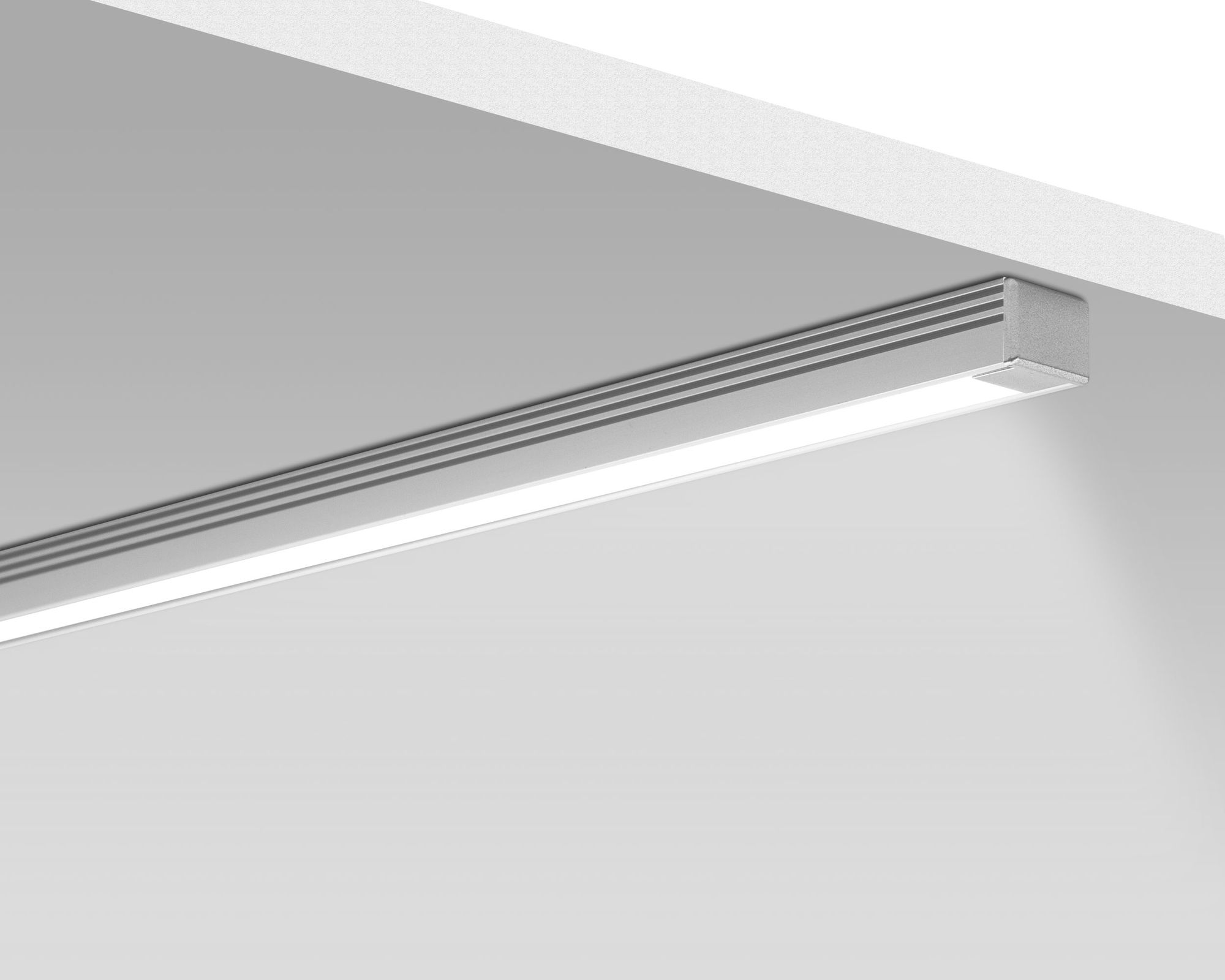 Maxi Surface LED Tape Extrusion Profile Anodised Aluminium 2070mm | Mr ...