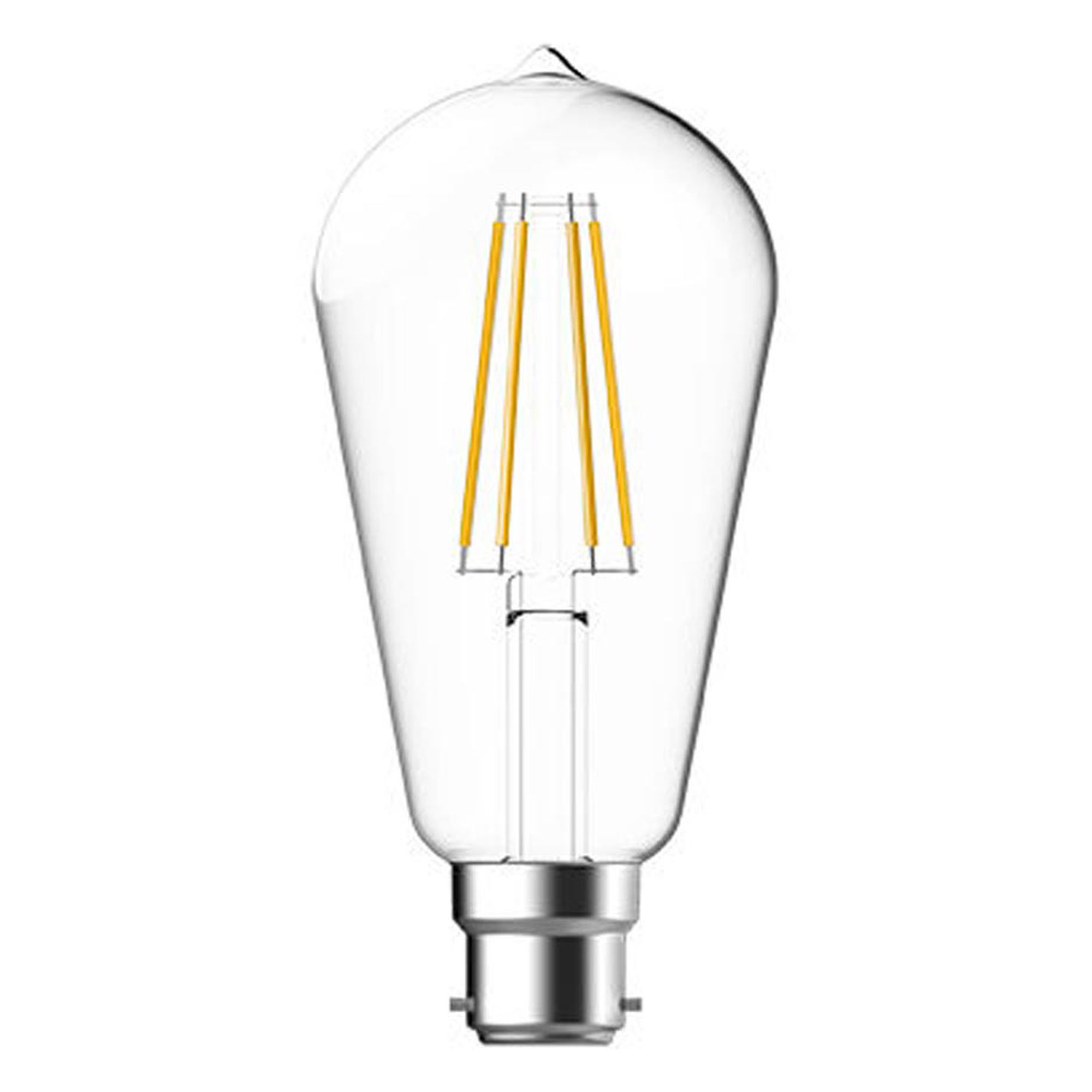 LED ST64 Carbon Filament Cage Lamp 827lm Switching Light Bulb BC 7W ...