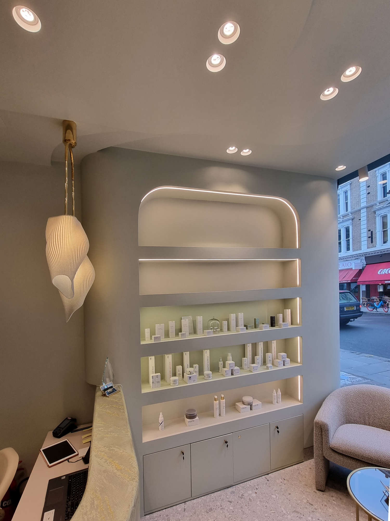 Trimless Connect Fire-Rated Adjustable Downlight Baffle GU10 240V White ...