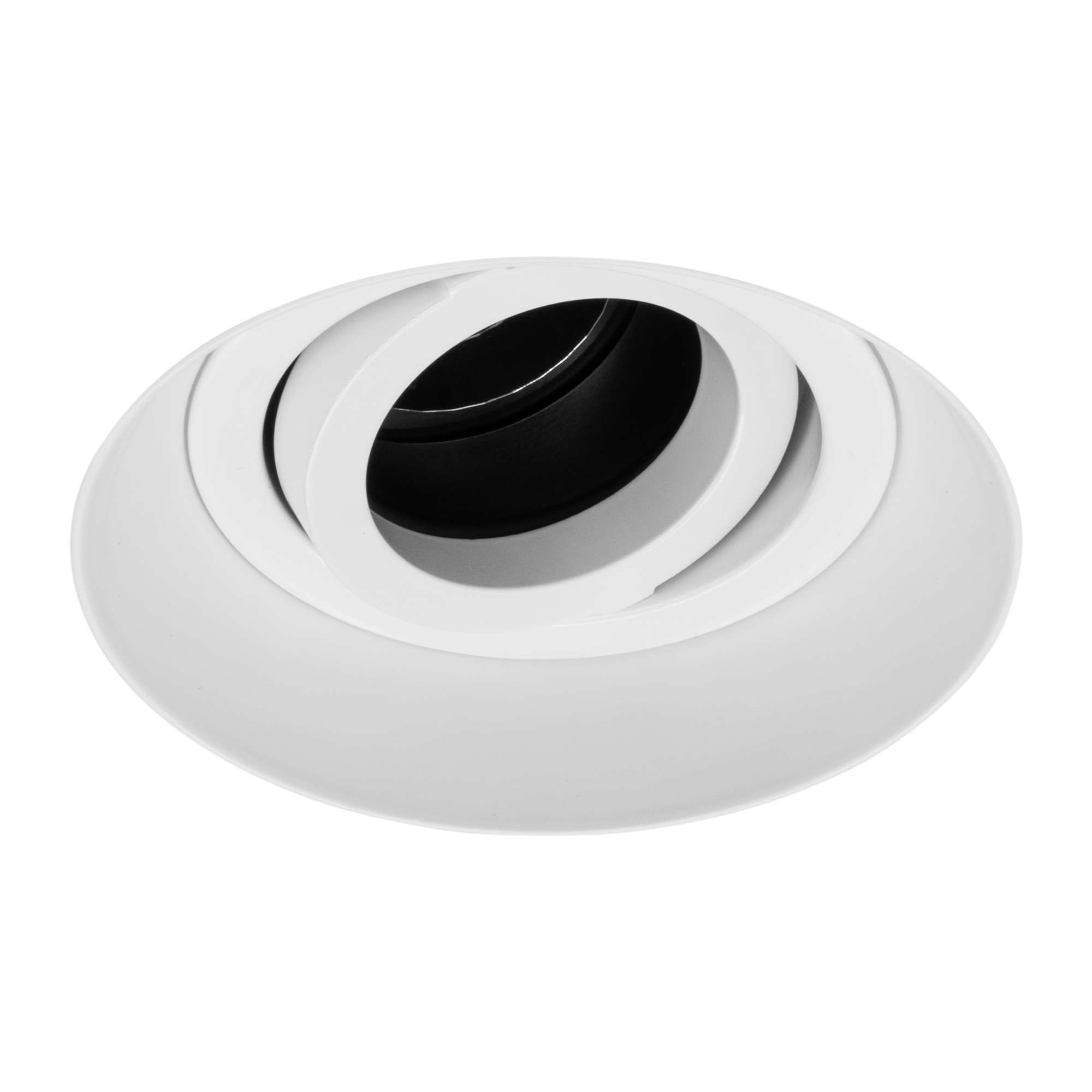 Trimless Connect Fire-Rated Adjustable Downlight Baffle GU10 240V White ...