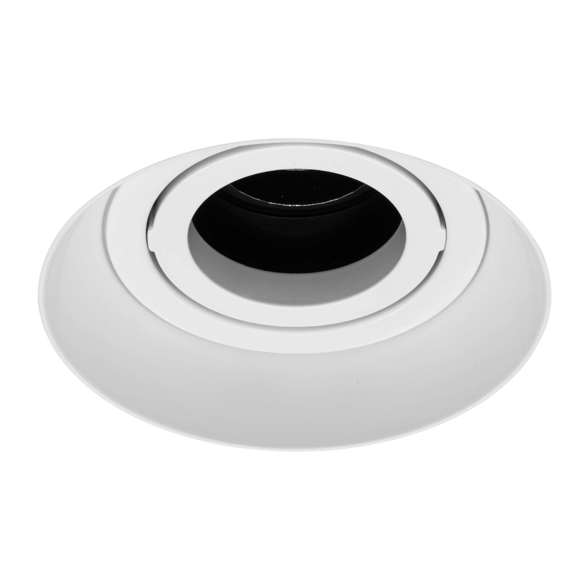 Trimless Connect Fire-Rated Adjustable Downlight Baffle GU10 240V White ...