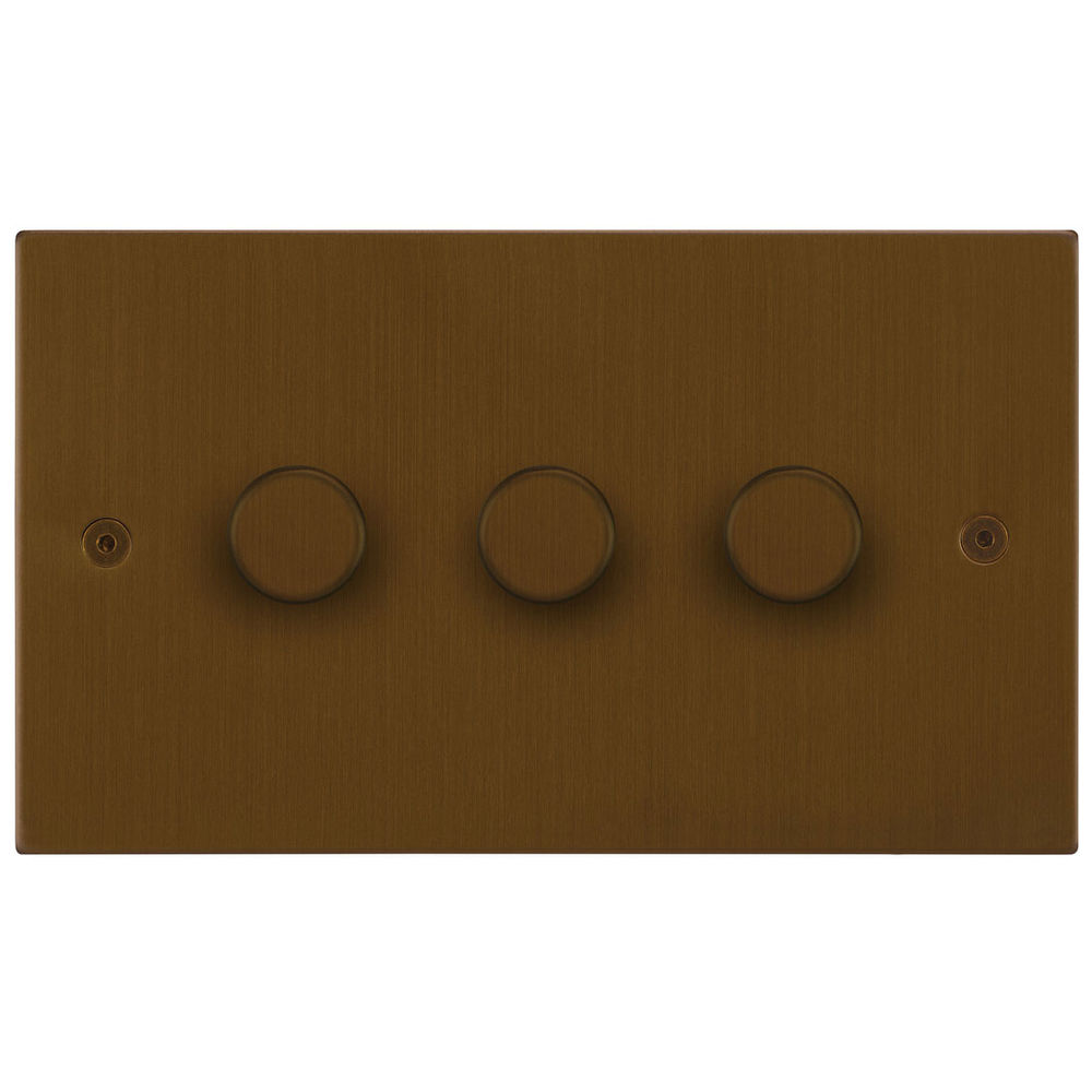 Horizon Square Dimmer Switch Multi-Dim Master 3 gang 250 watt multi-way ...