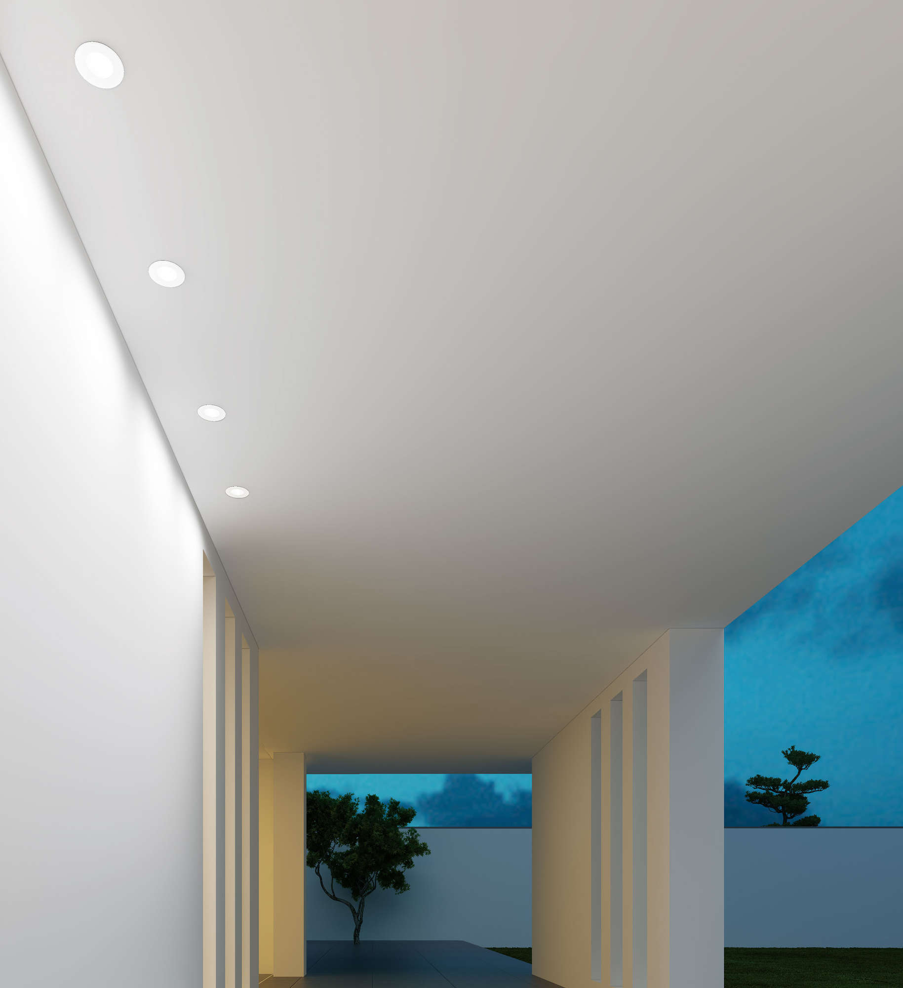 Glass Flush LED Downlight Wall Washer (3000K) White 8W | Mr Resistor ...