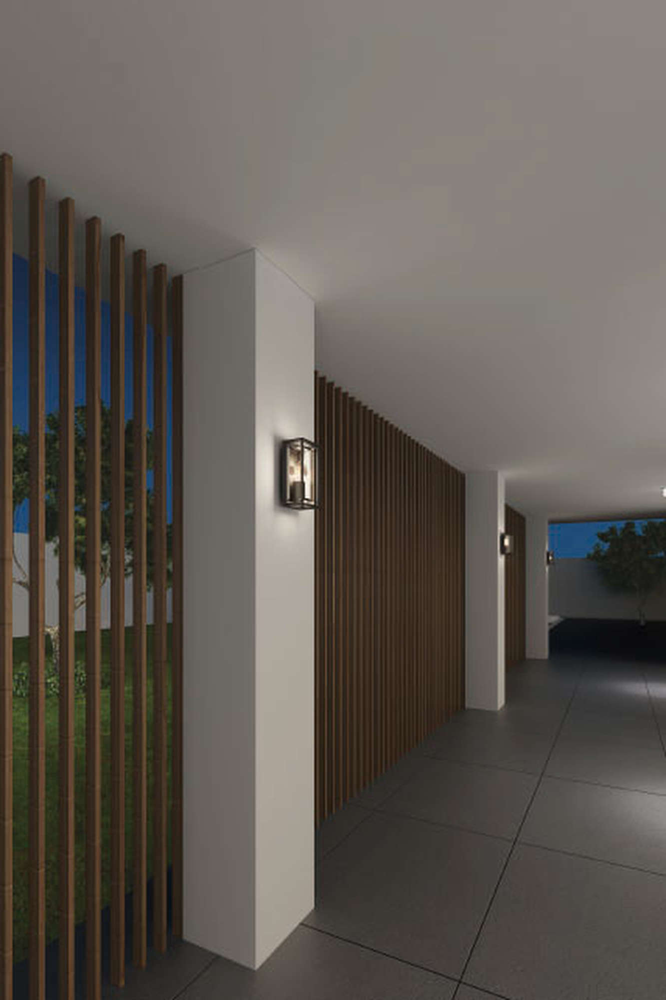 Frame 240V Wall Light Black 2x20W | Mr Resistor Lighting