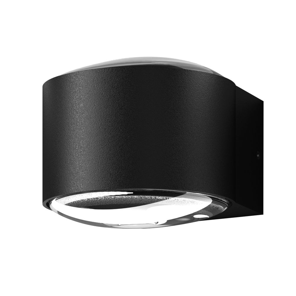 Convex Up and Down Outdoor Garden Wall Light 240V Black 2x6W | Mr ...