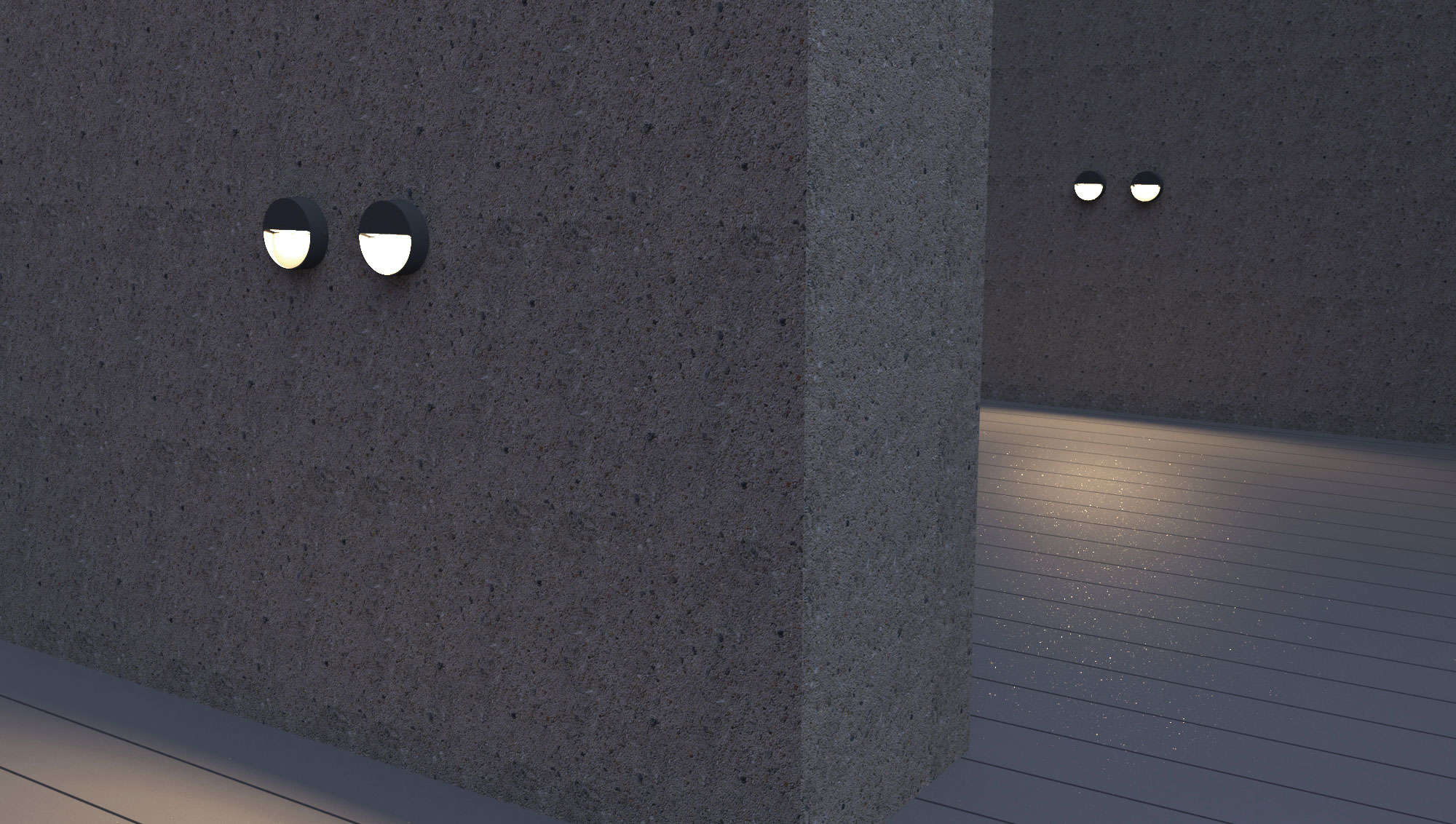Slight Surface Square Wall Light 240V Black 3000K Warm White | Mr ...