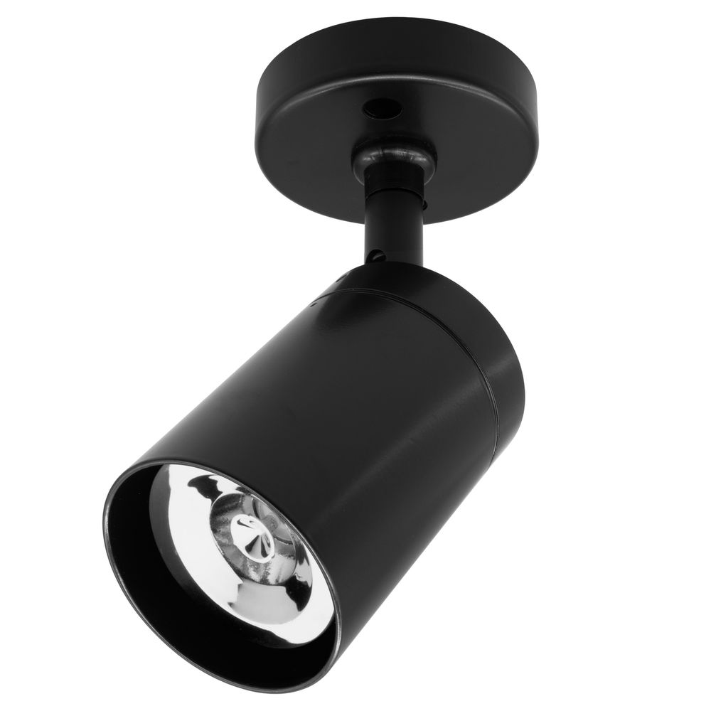 Short Tube Spotlight GU10 240V 35W Black | Mr Resistor Lighting
