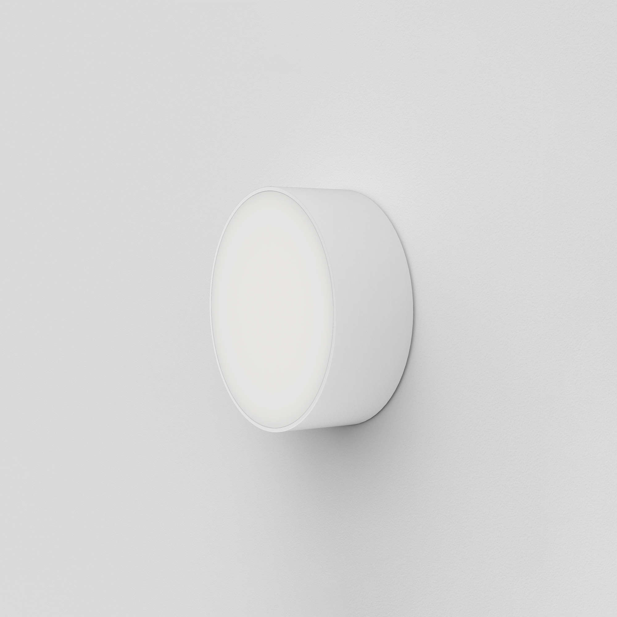 Kea 150 Round Bathroom Wall Light Textured White 8.1W | Mr Resistor Lighting
