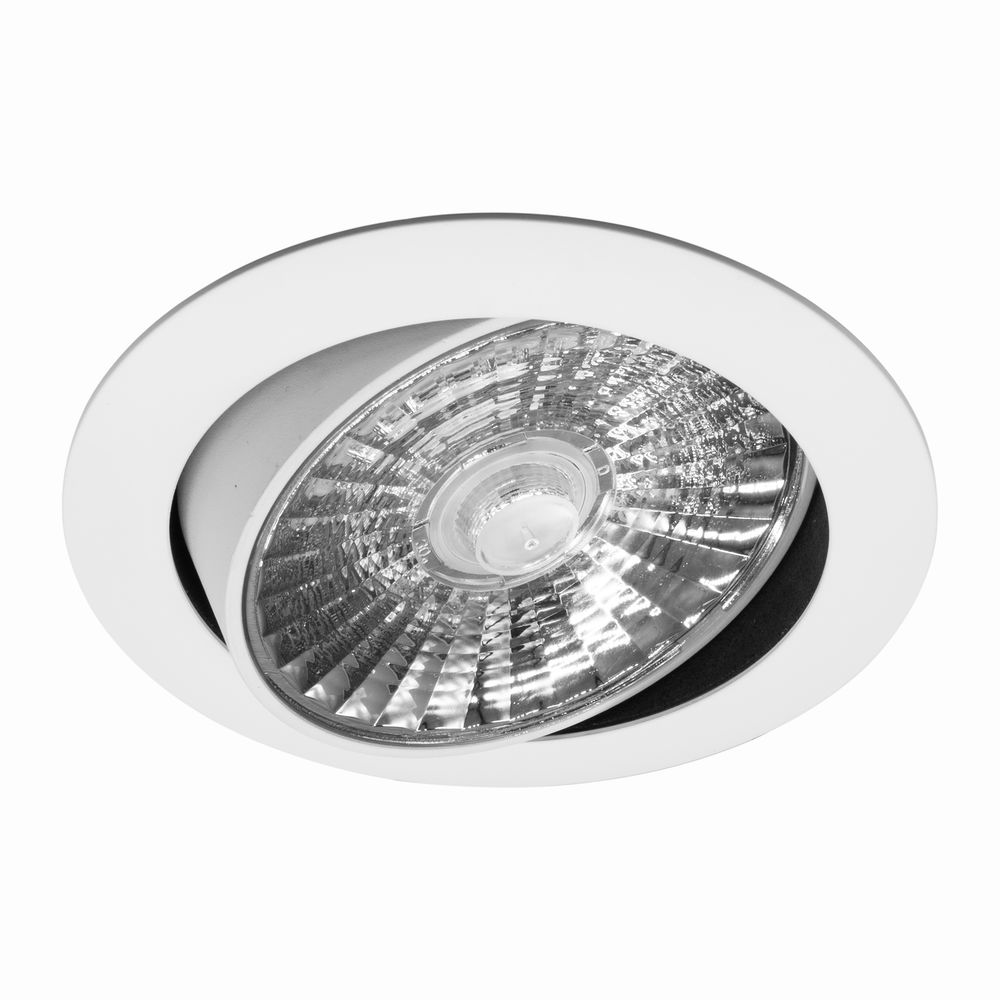Blaze Fire Rated Adjustable LED Downlight Warm White (2700K) 9W White ...
