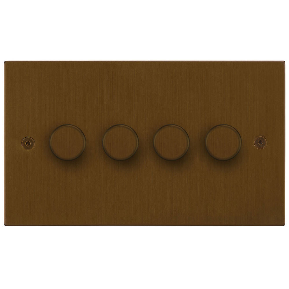 Horizon Square Dimmer Switch Multi-Dim Slave 4 gang 250 watt multi-way ...