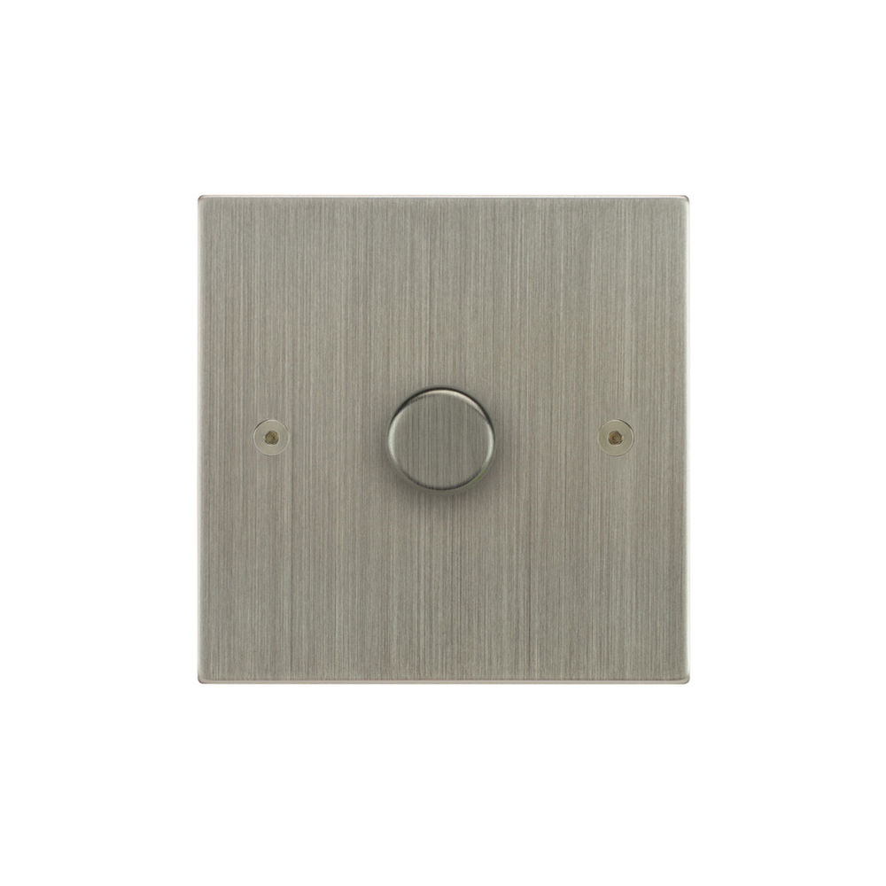 Horizon Square Dimmer Switch 1 gang 400 watt 2 way Satin Nickel | Mr ...