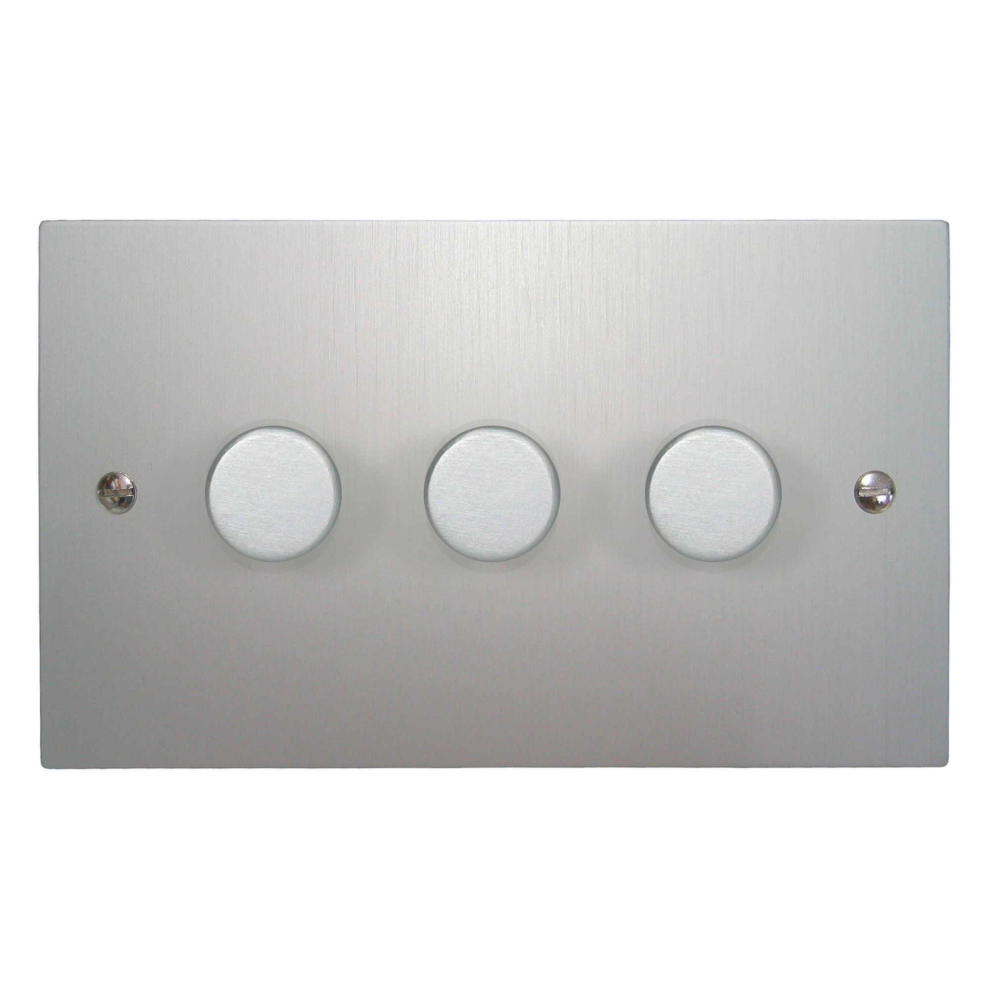 Dimmer Switch 3 gang 400 watt 2 way Aluminium | Mr Resistor Lighting