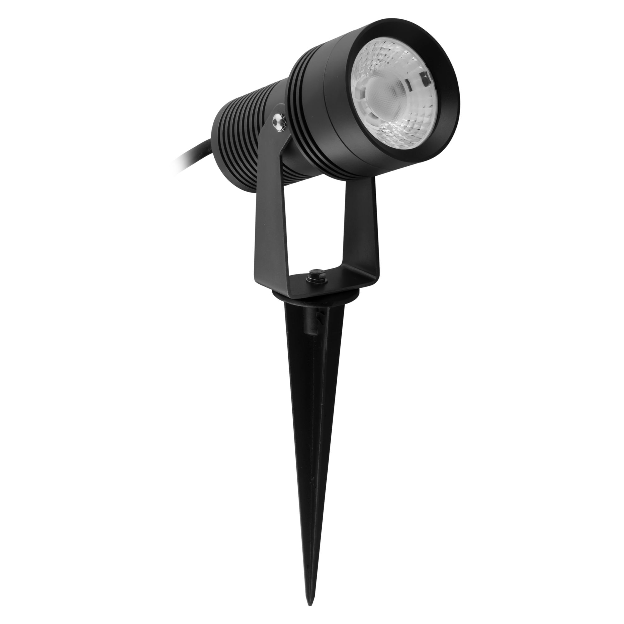 RGBW Spike Spotlight Clear 3000K 12W Black 3000K | Mr Resistor Lighting